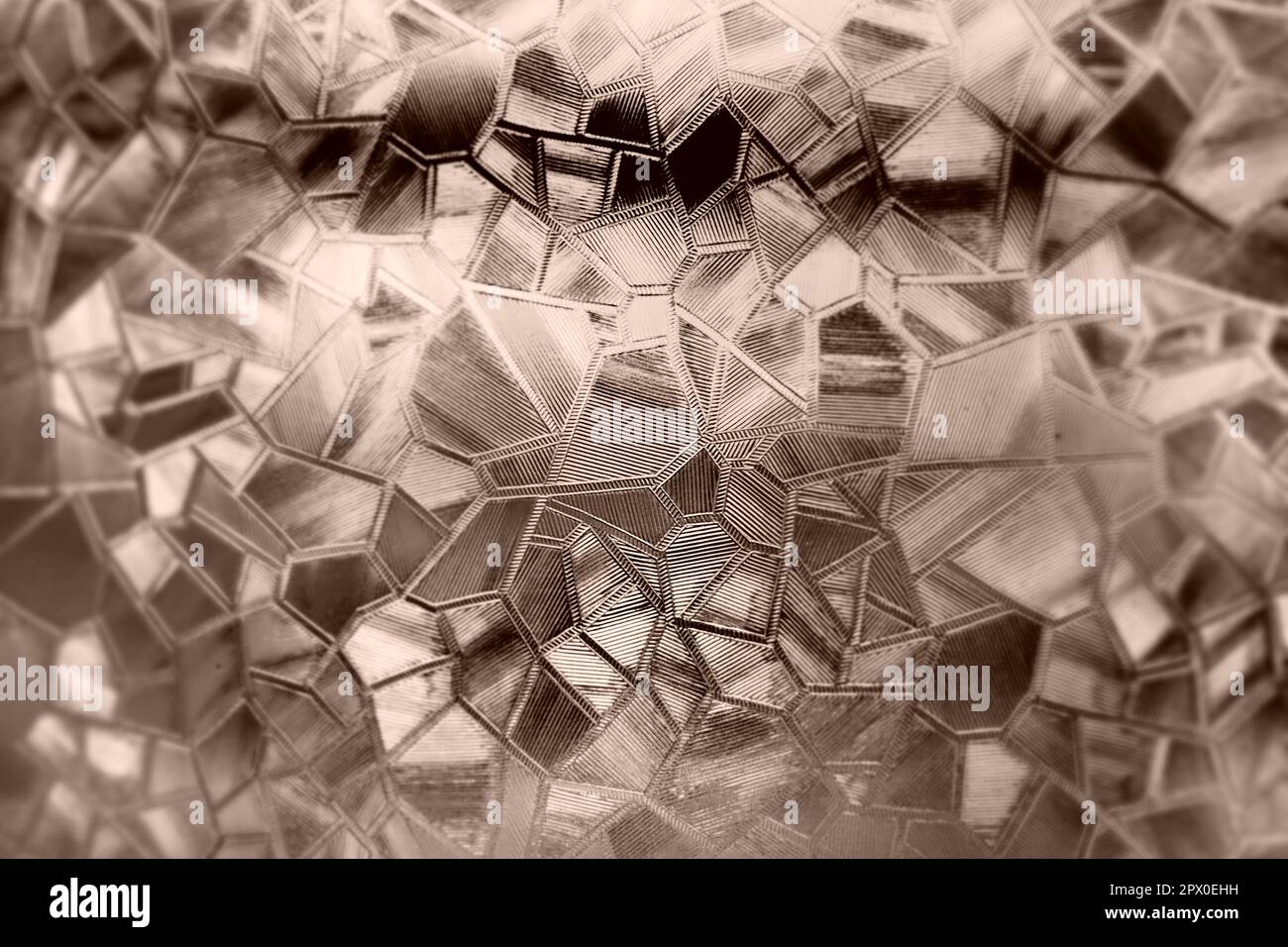 Embossed glass background. Corrugated glass sepia monochrome ...