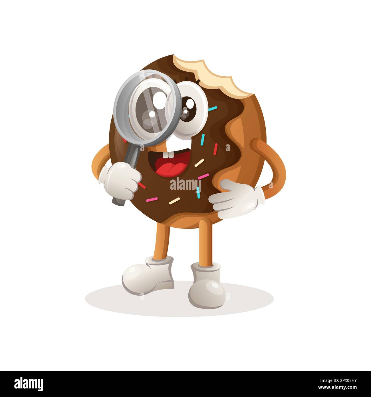 Magnifying glass kawaii character hi-res stock photography and images ...
