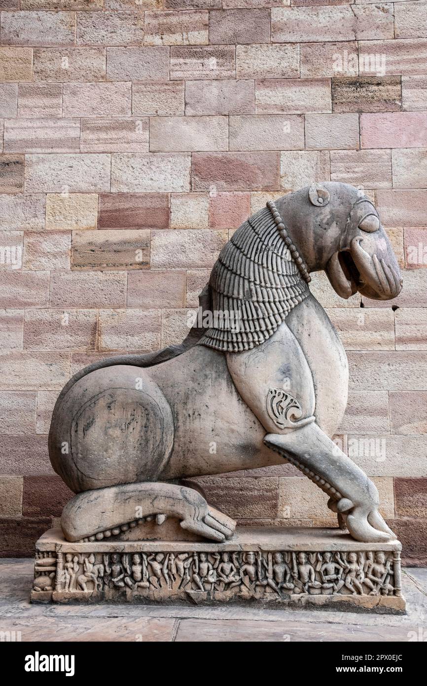 A Gate Guardian Statue at Gwalior Fort, Gwalior, Madhya Pradesh, India ...