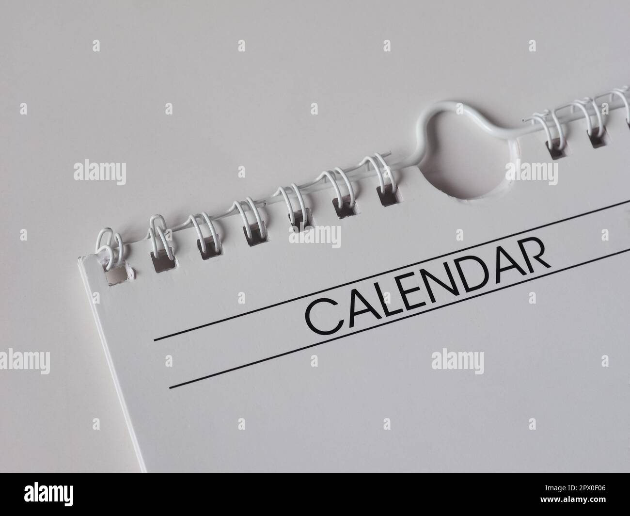 blank calendar page with copy space useful as background Stock Photo ...