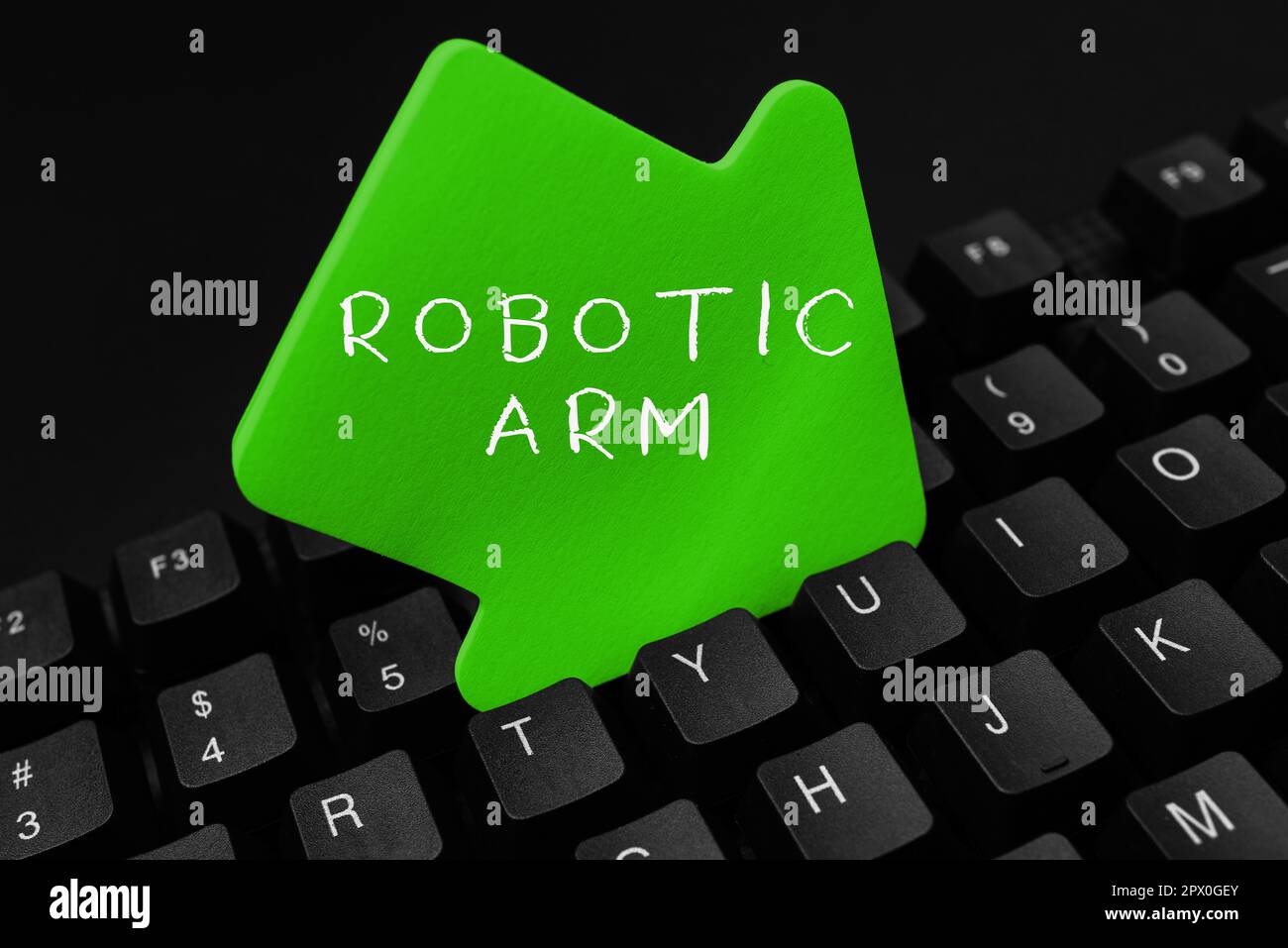 Hand writing sign Robotic Arm, Internet Concept programmable mechanical ...