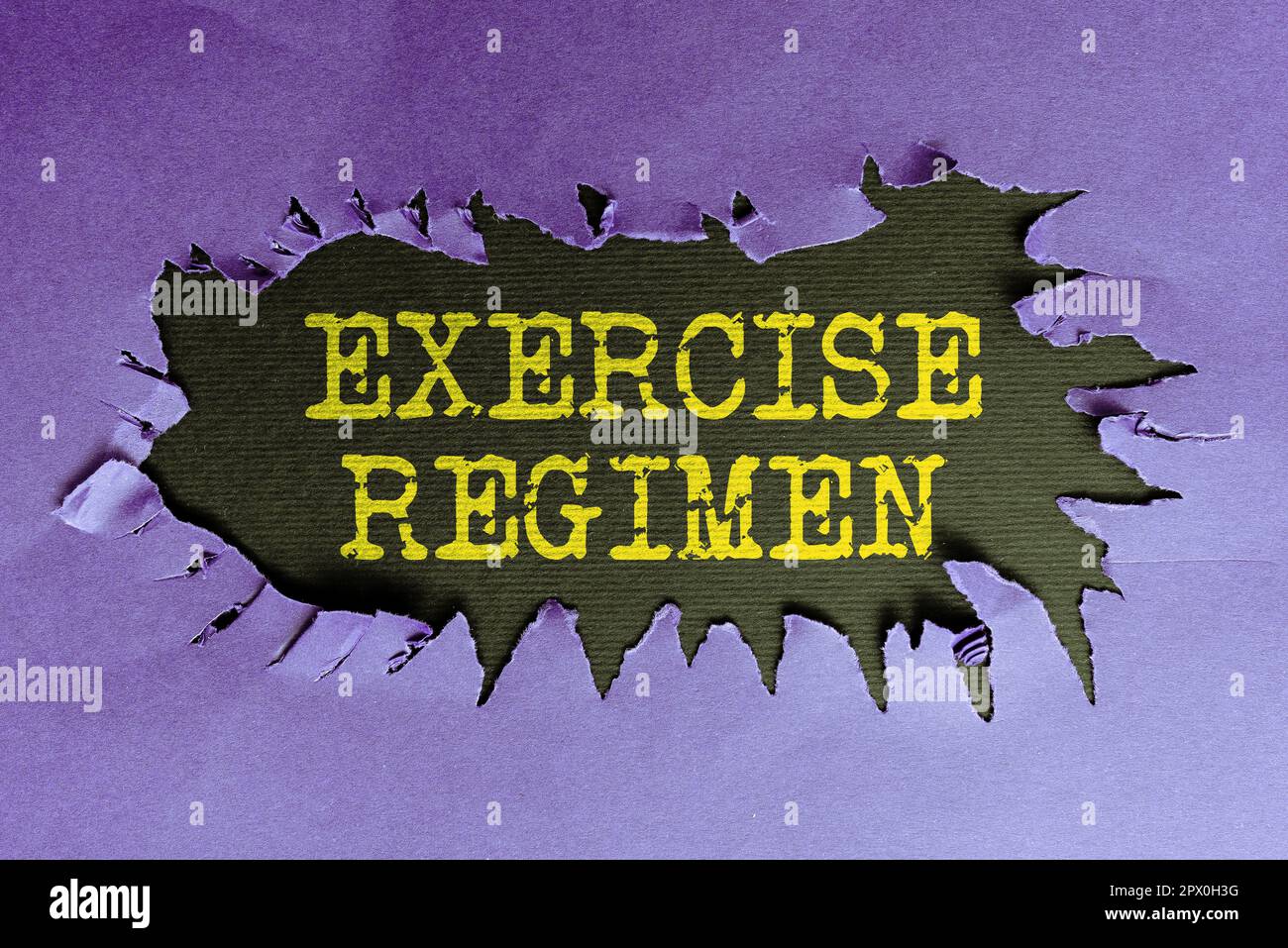 Sign displaying Exercise Regimen, Business approach move body ...