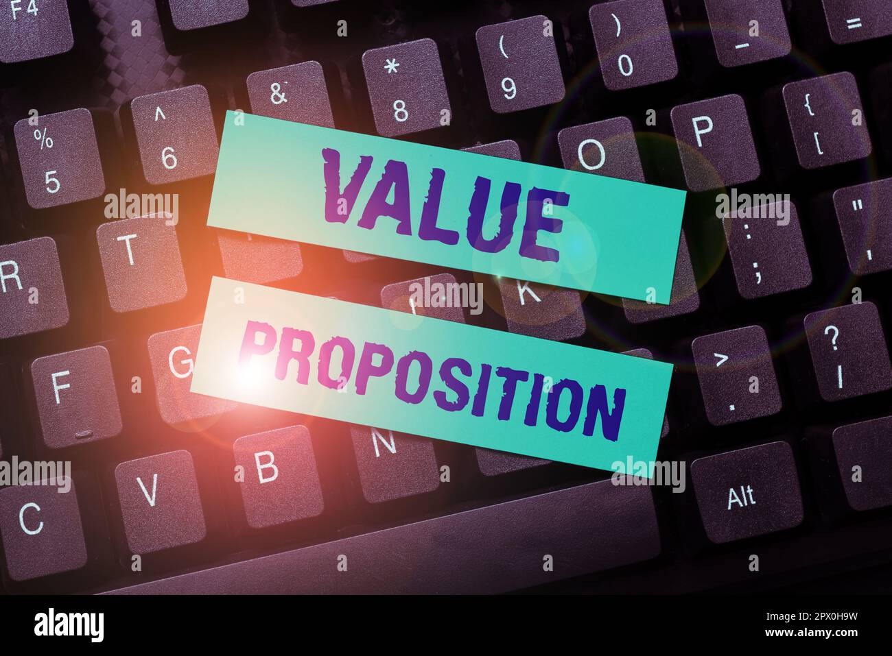 Handwriting text Value Proposition, Word Written on service make ...