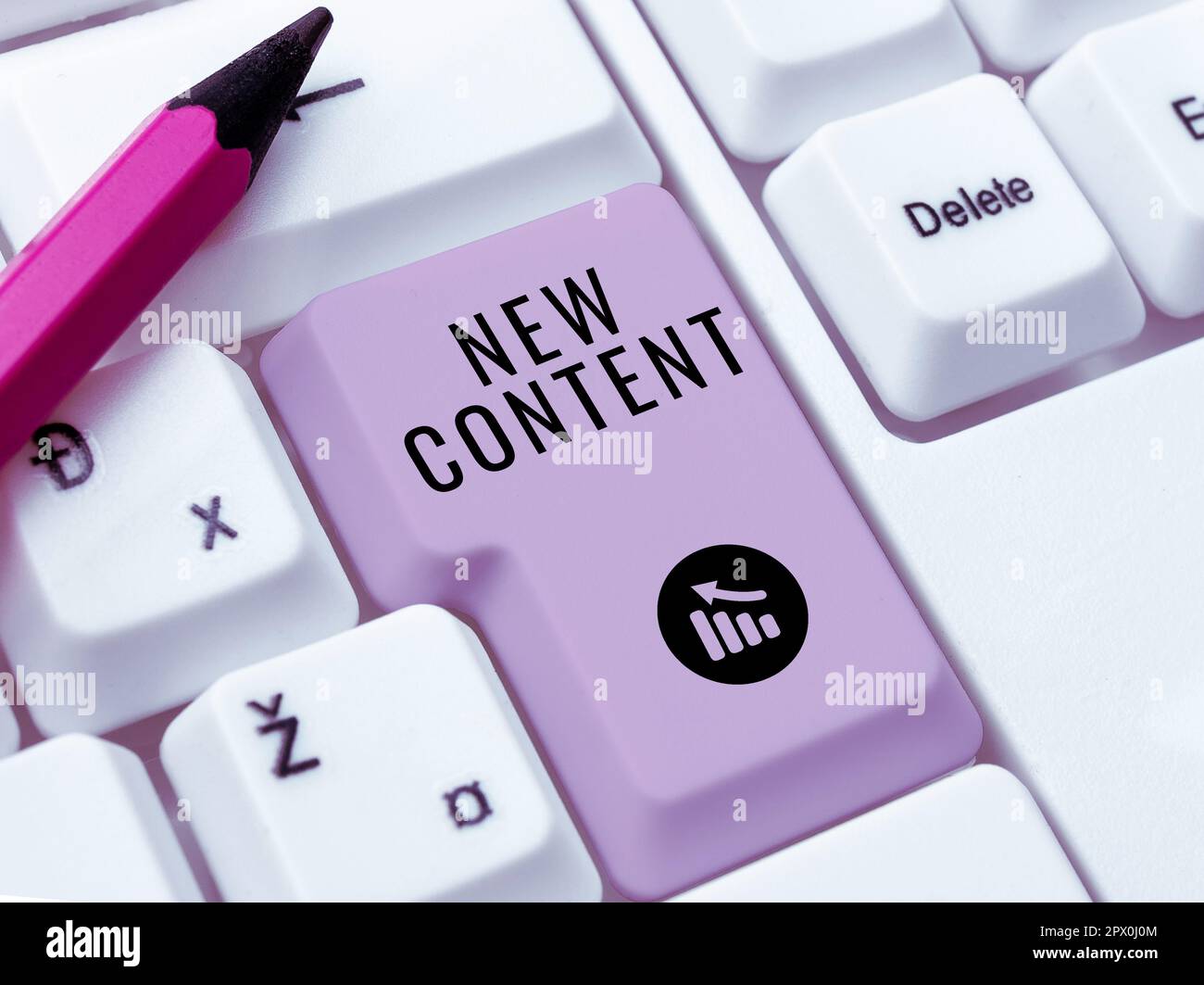 Conceptual caption New Content, Business approach fresh valuable and ...