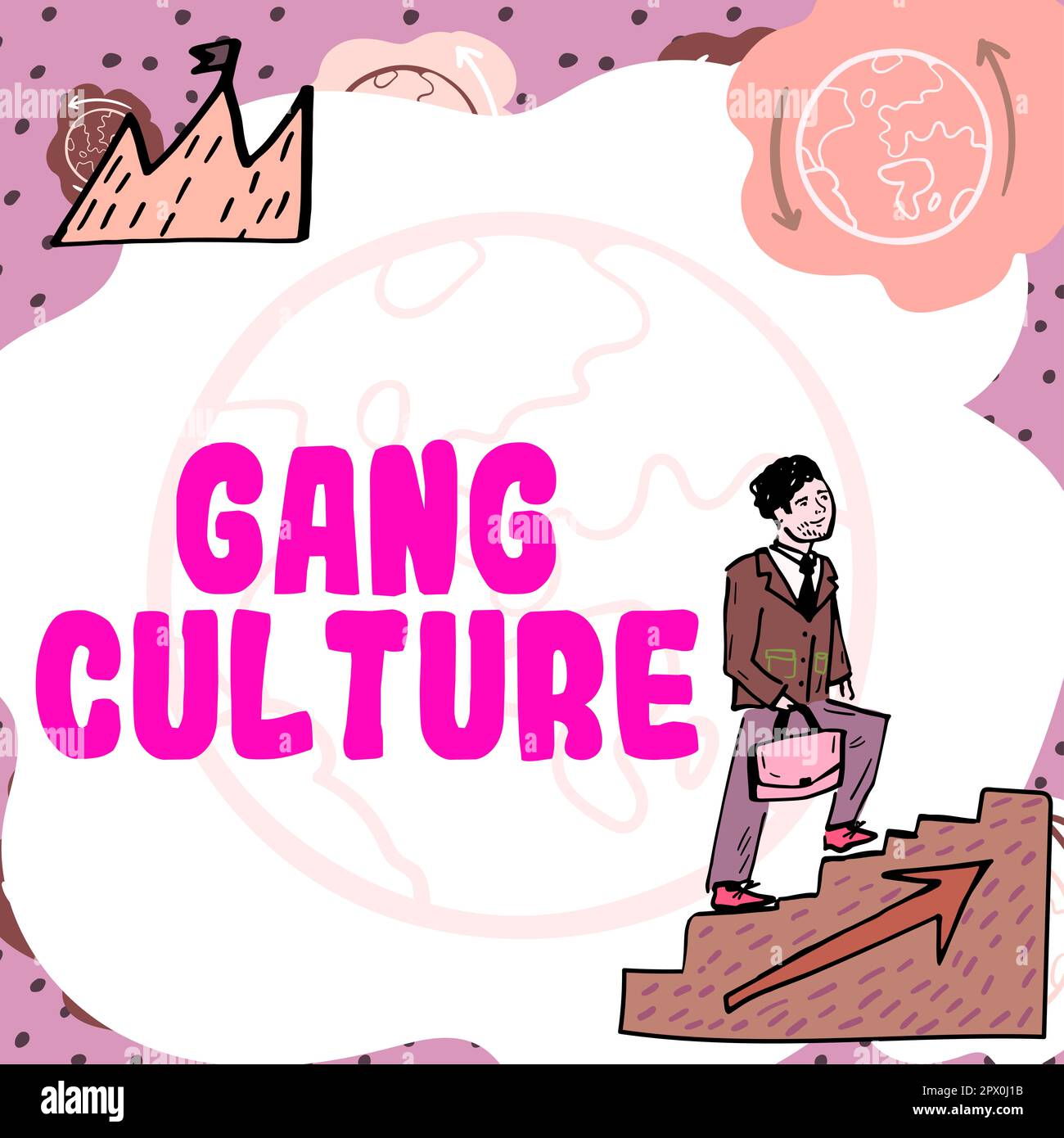 Conceptual caption Gang Culture, Business approach particular ...