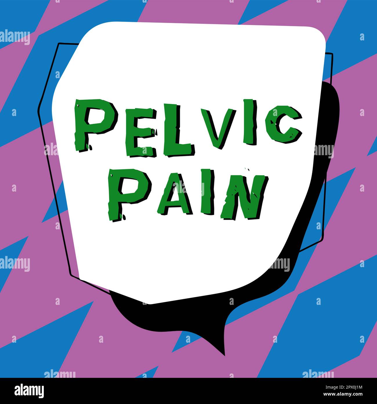 Handwriting text Pelvic Pain, Conceptual photo Pain perceived in the ...
