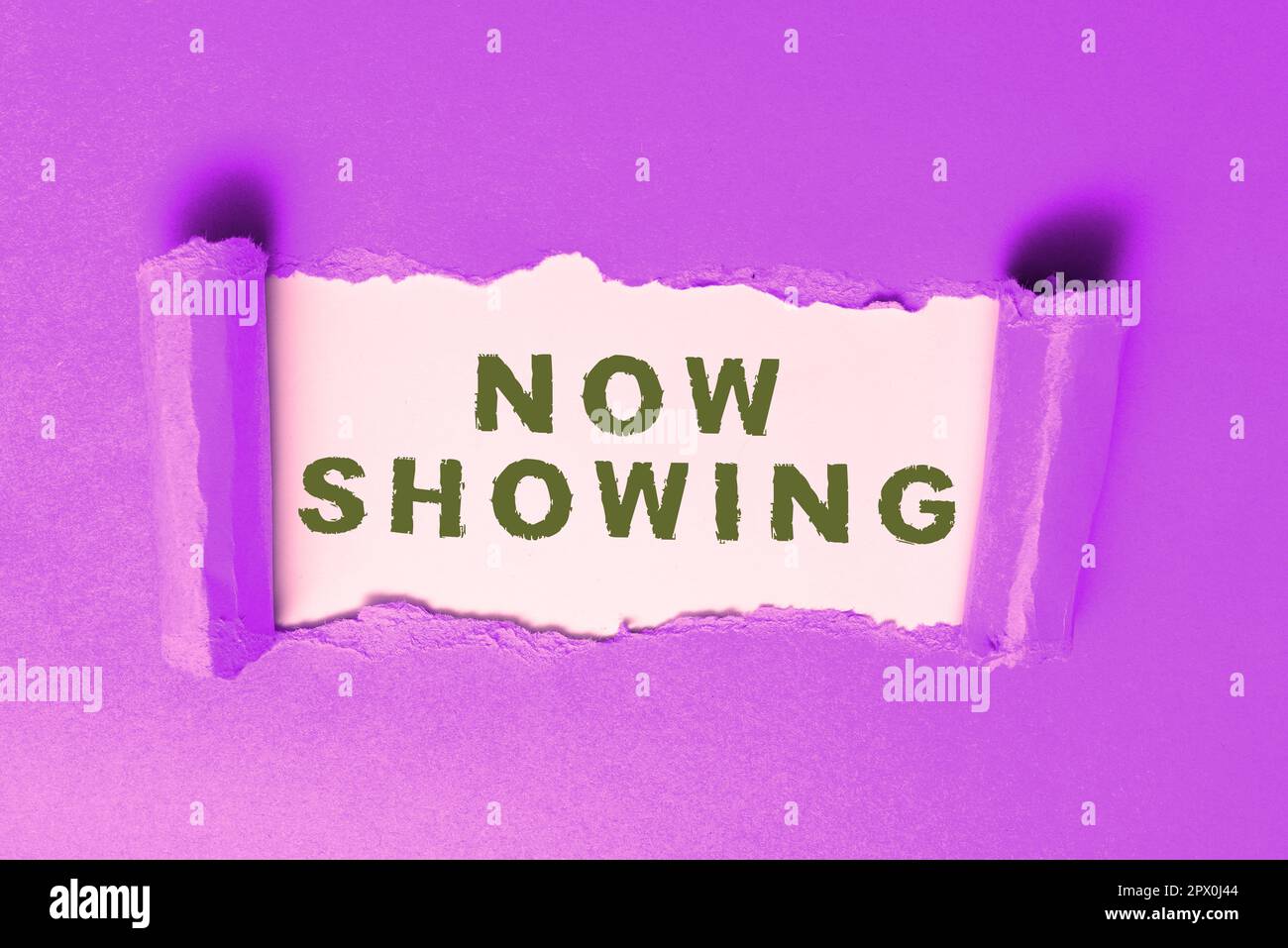 Text sign showing Now Showing, Business concept opportunity for the ...
