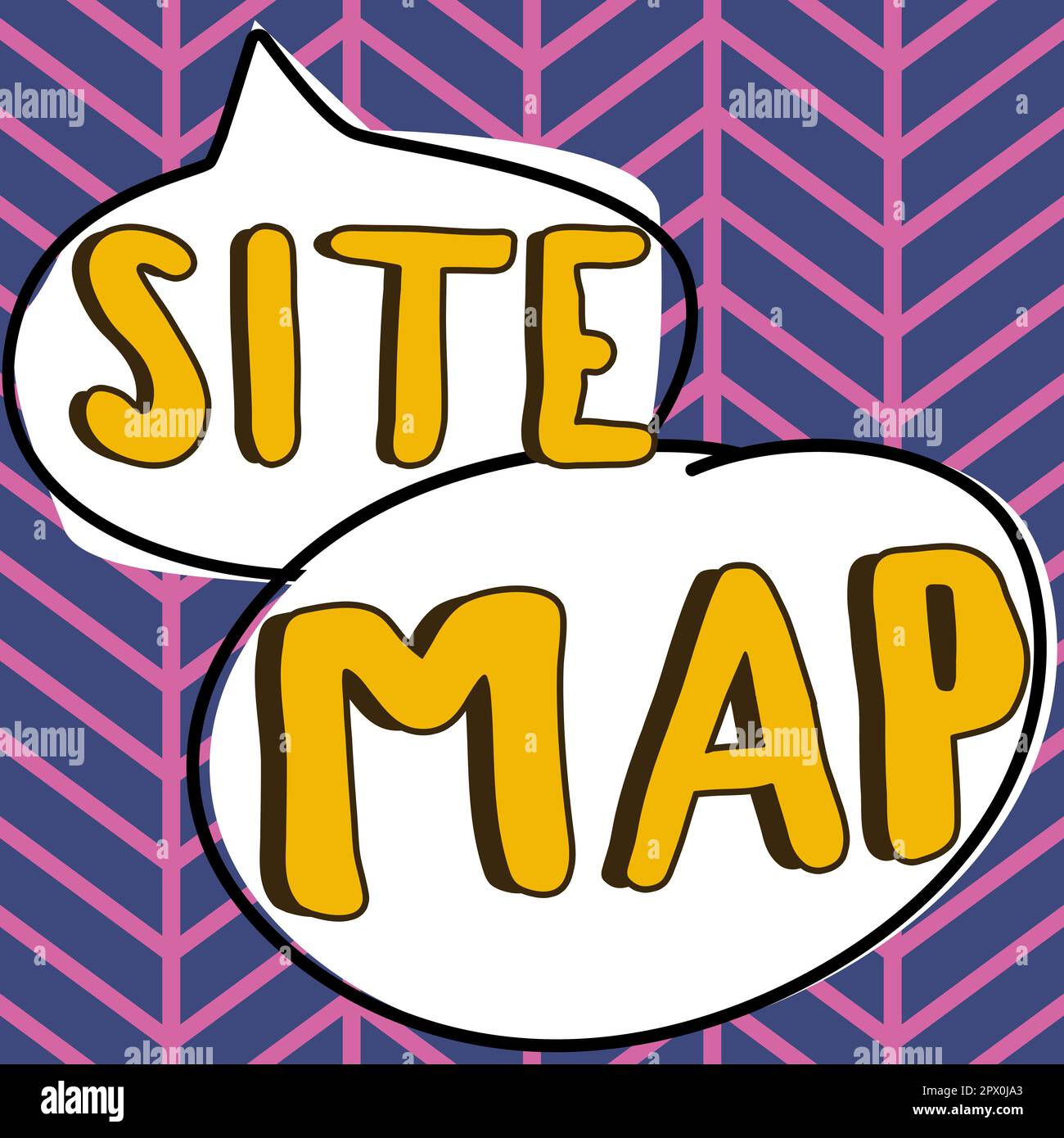 Hand writing sign Site Map, Word for designed to help both users and ...