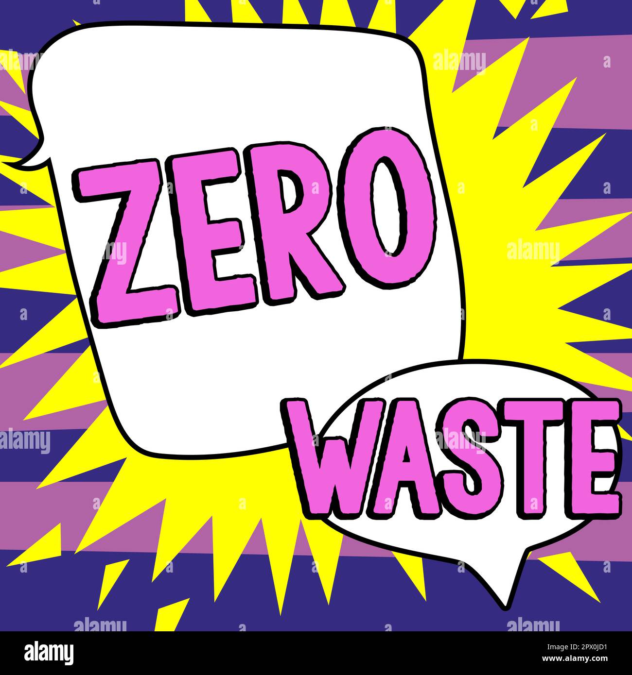 Hand writing sign Zero Waste, Internet Concept industrial responsibility includes composting ...
