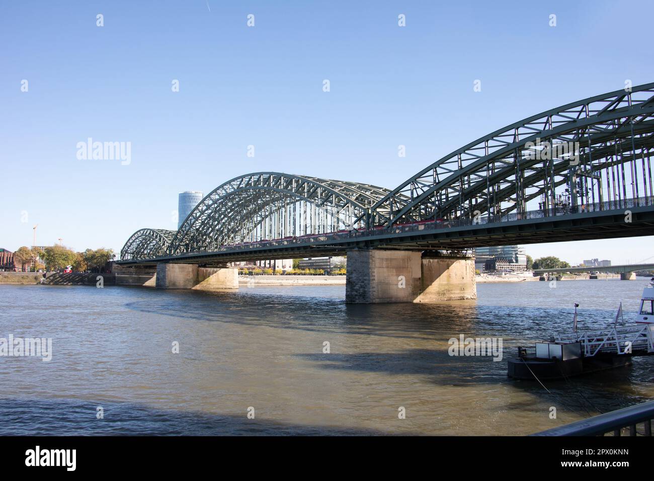 Arch bridge in Cologne over the Rhine Stock Photo - Alamy