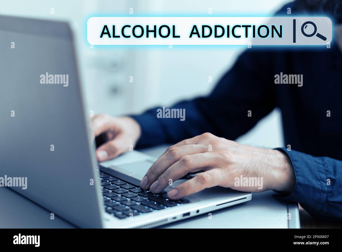 Conceptual caption Alcohol Addiction, Word for characterized by ...