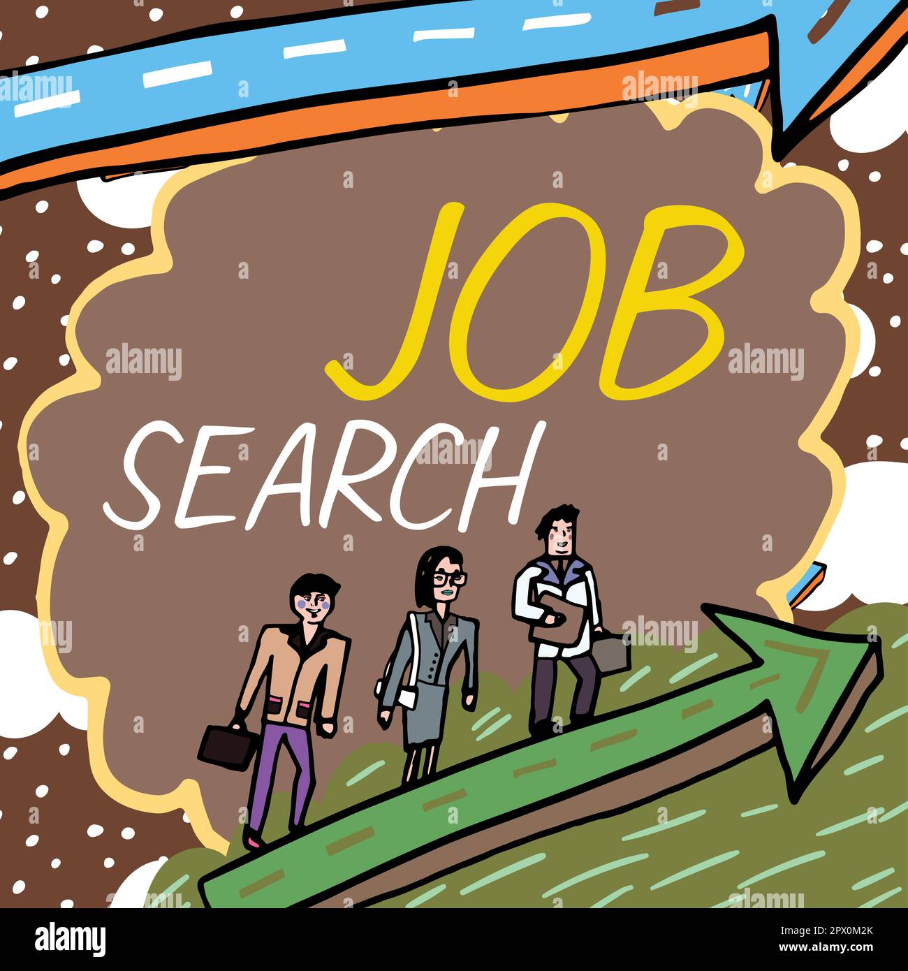 Text caption presenting Job Search, Internet Concept An act of person ...