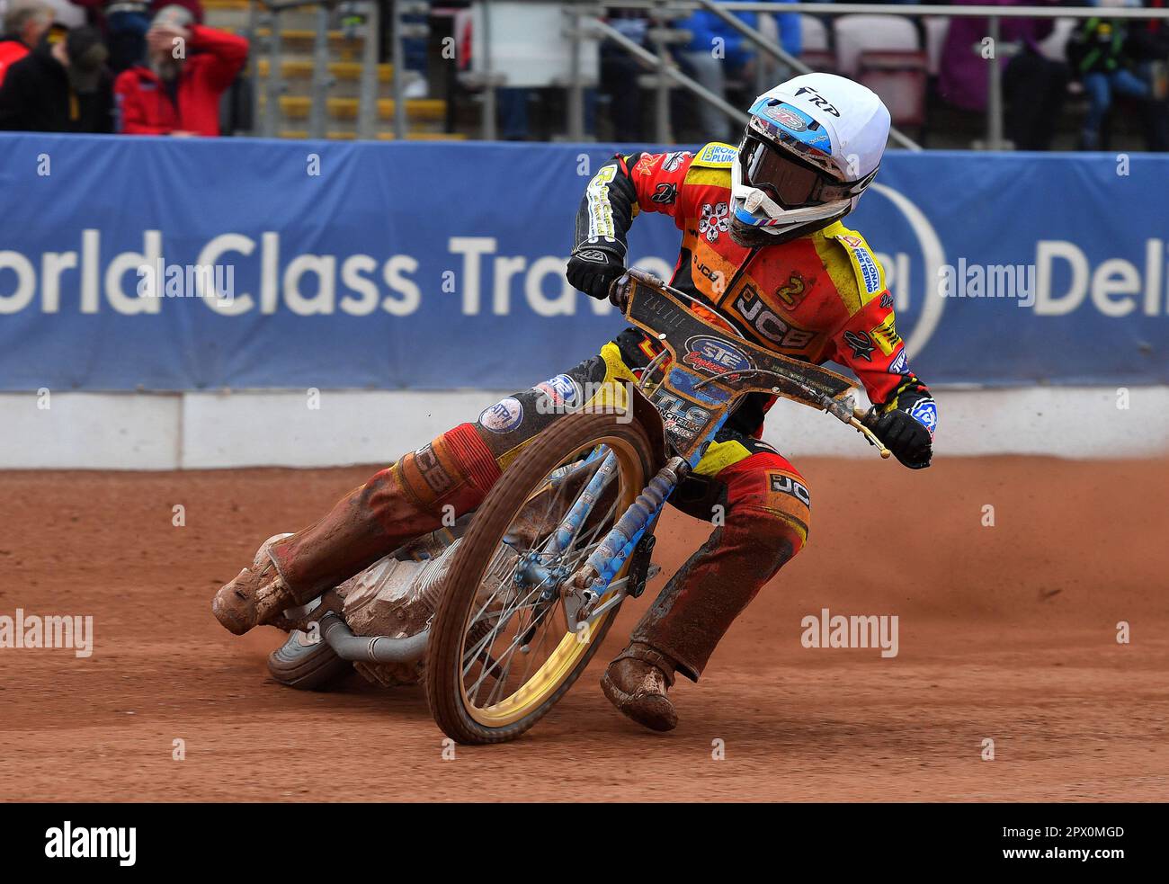 Manchester, UK. 01st May, 2023. Justin Sedgmen of Leicester ‘Watling ...