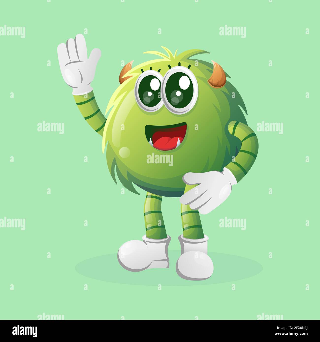 Children waving hello hi-res stock photography and images - Alamy
