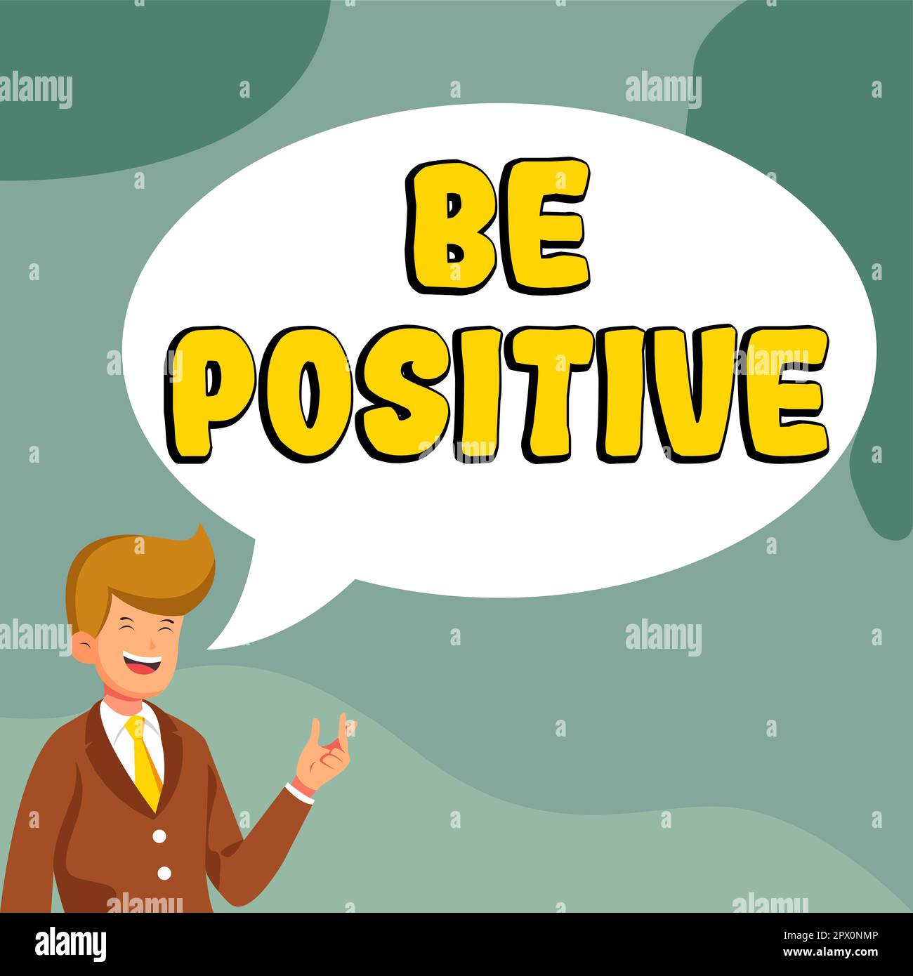 Text showing inspiration Be Positive, Business concept giving cause for ...