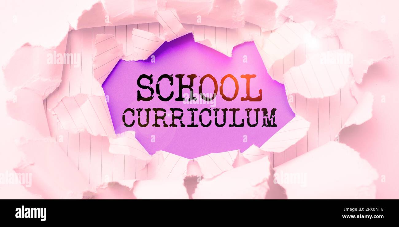 Conceptual display School Curriculum, Business concept designed to ...
