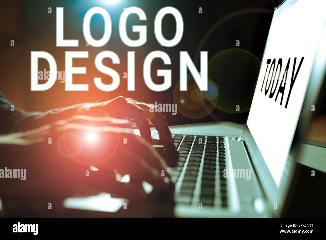 Conceptual display Logo Design, Business overview a graphic ...