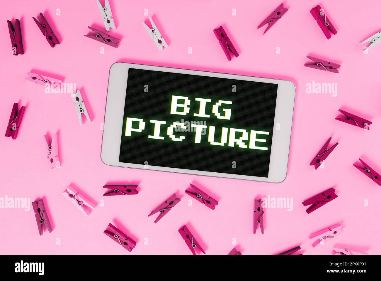 Sign displaying Big Picture, Business concept most important facts ...