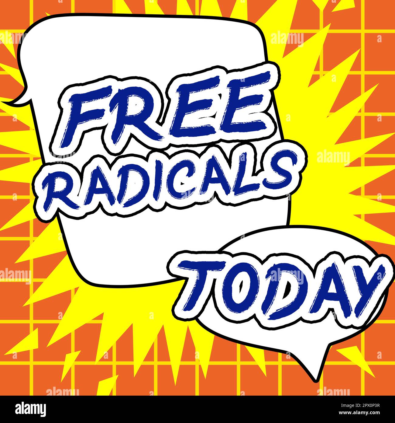 Writing displaying text Free Radicals, Concept meaning produced in body ...