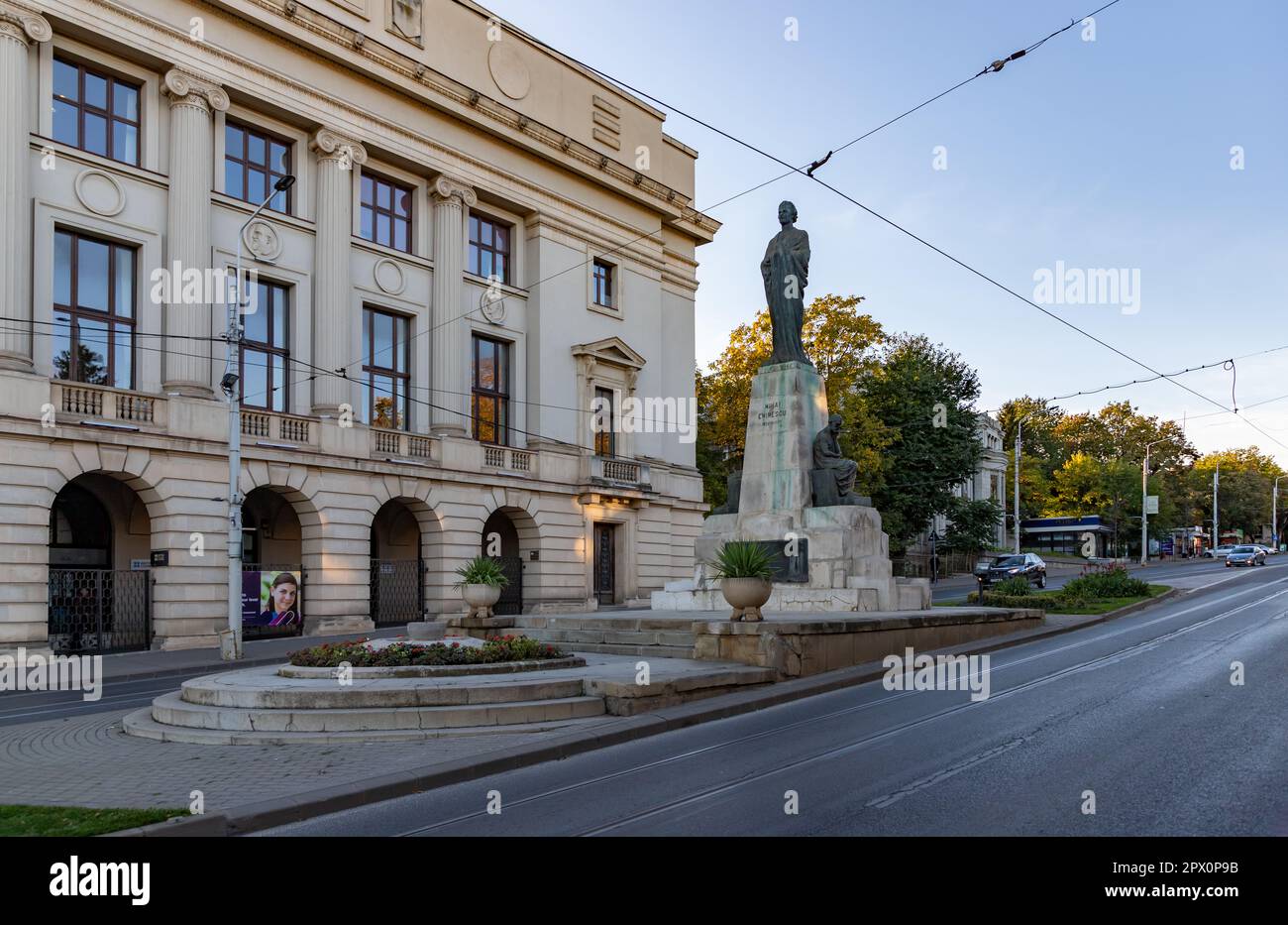 A picture of the Mihai Eminescu Statue in Iasi Stock Photo - Alamy