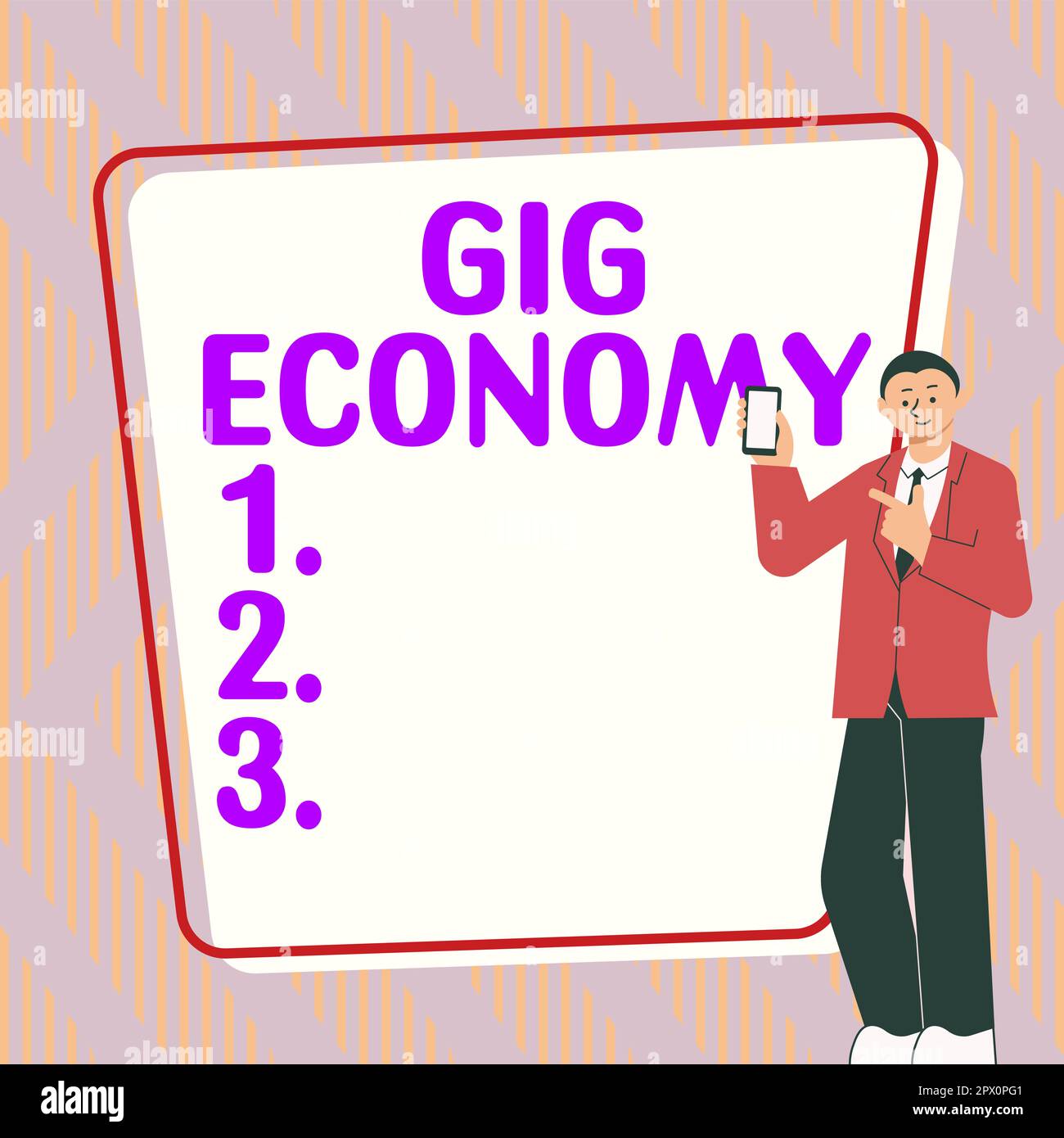 Conceptual caption Gig Economy, Concept meaning free market system in ...