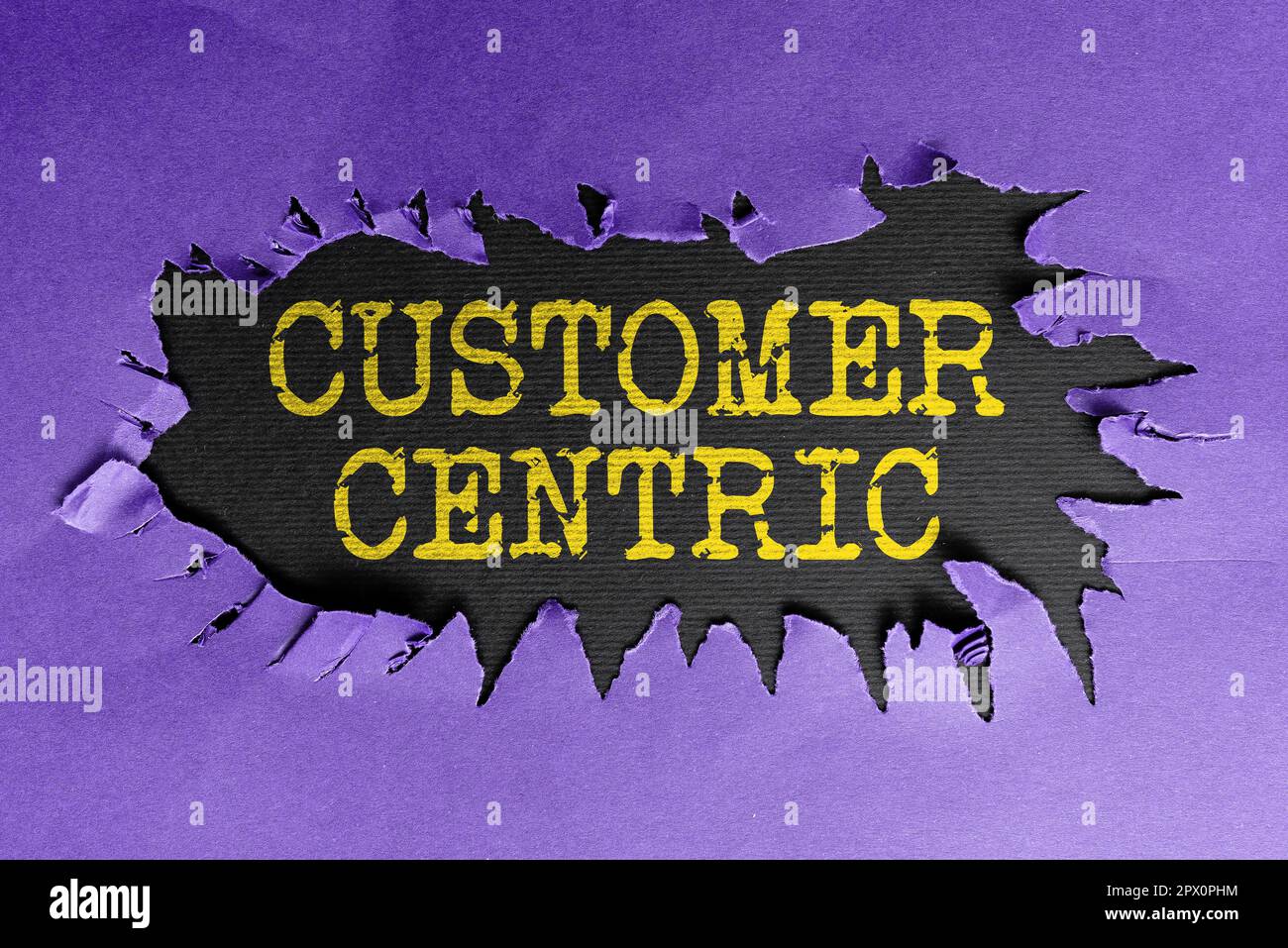 Text showing inspiration Customer Centric, Concept meaning process of ...