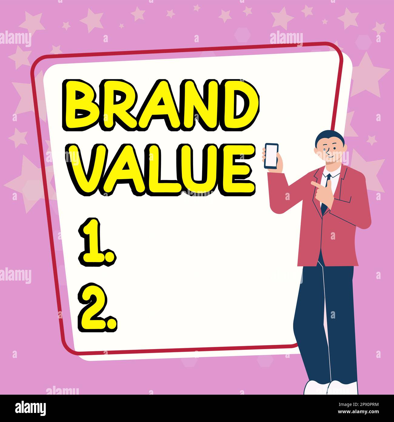 Text sign showing Brand Value, Concept meaning company generates from ...