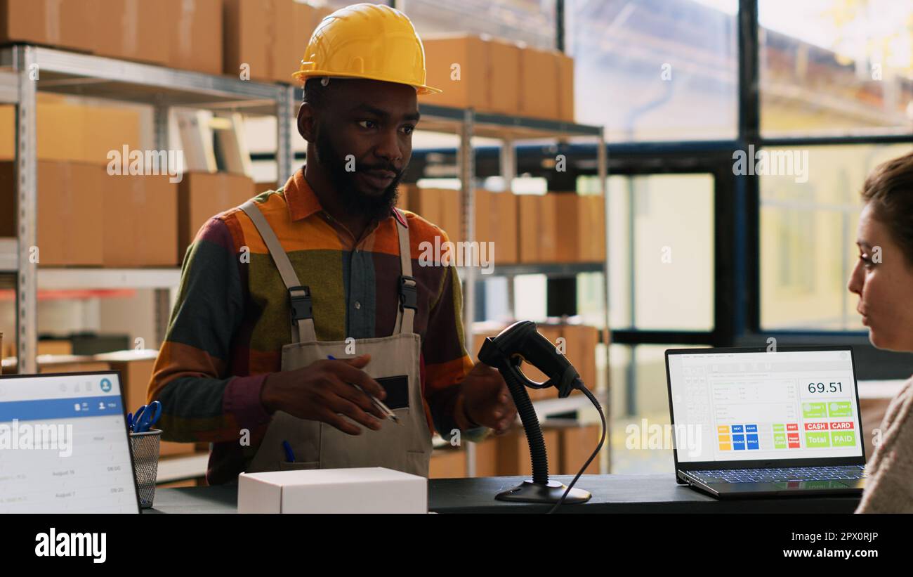 Diverse employees checking stock hi-res stock photography and images ...