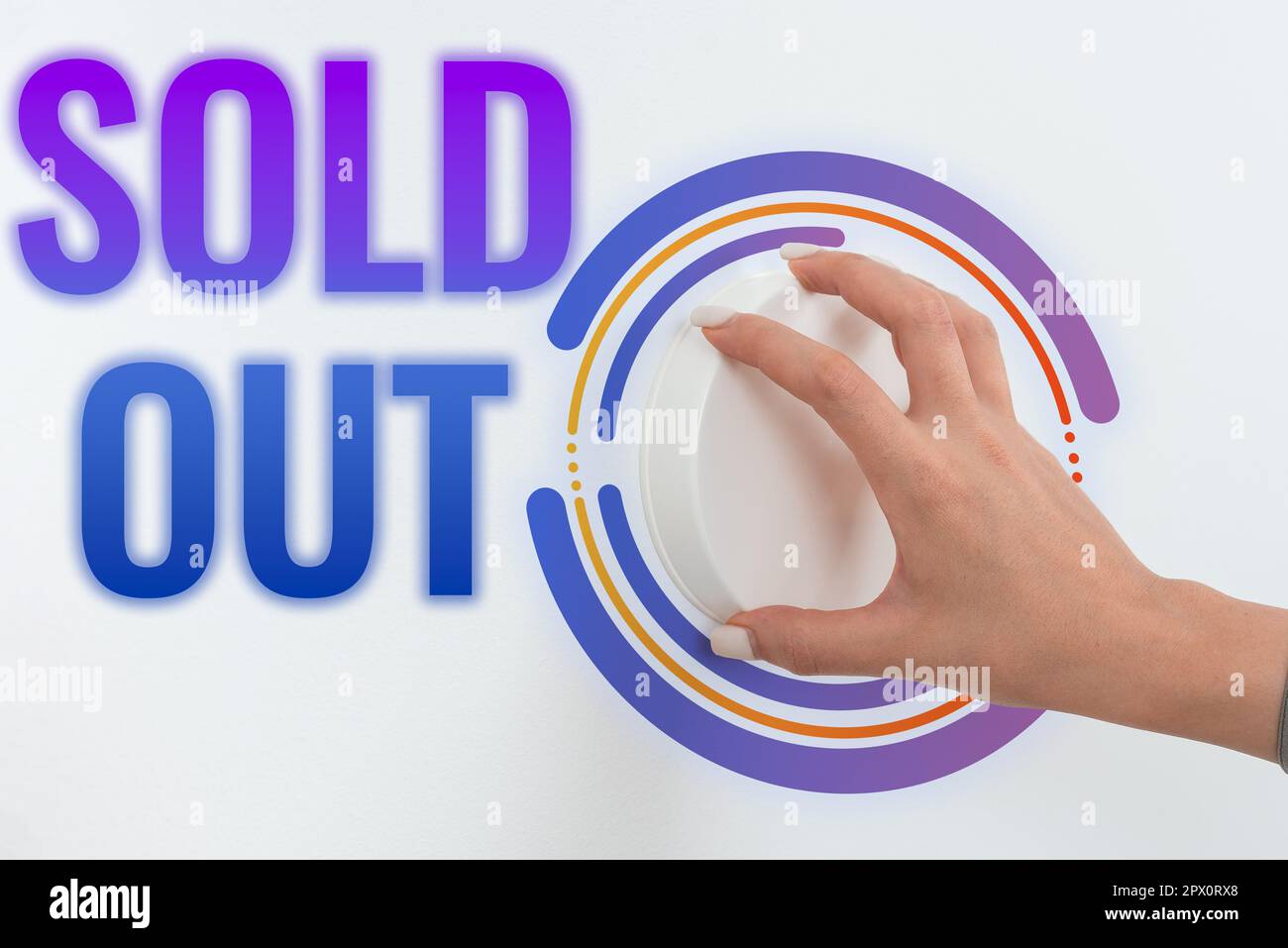 Sign displaying Sold Out, Business idea Not available anymore outside ...