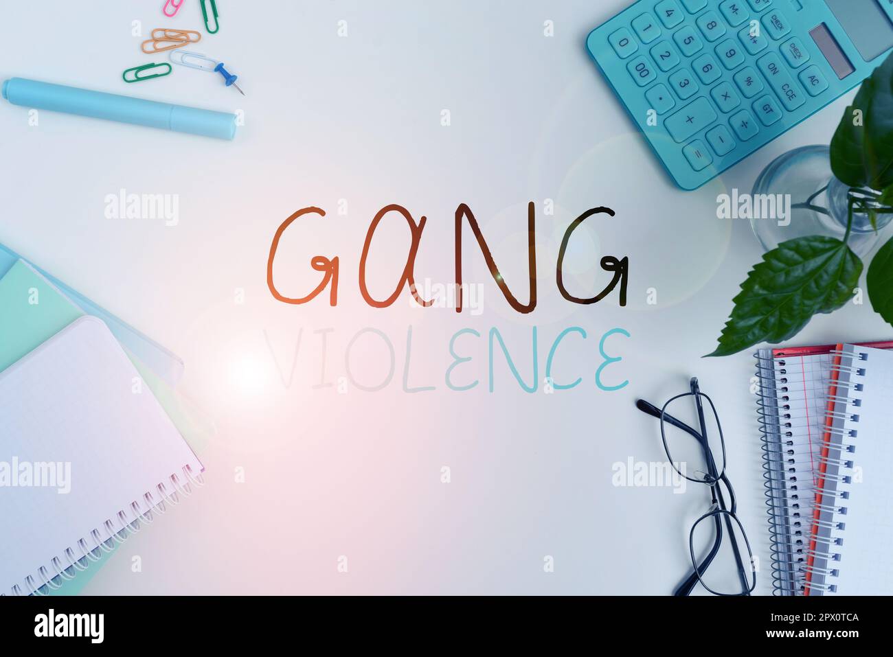 Writing displaying text Gang Violence, Business idea infringement of ...