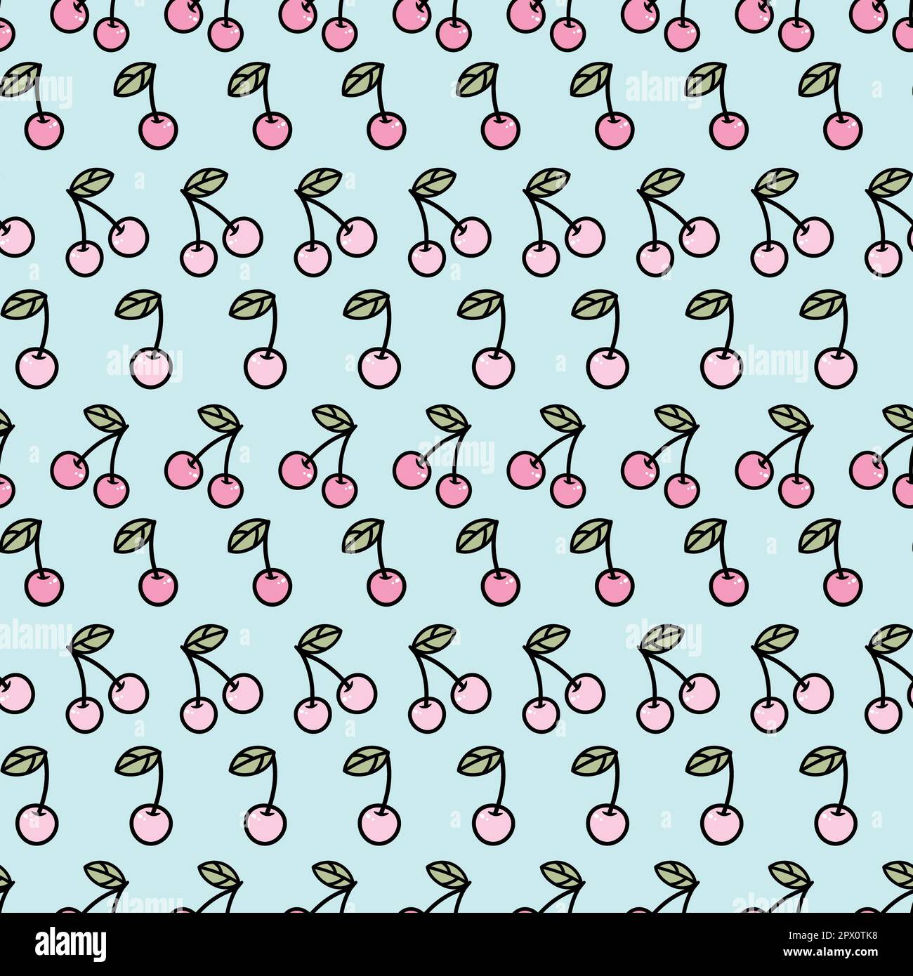 Colorful cherry repeat pattern design, cute cherry pattern background ...