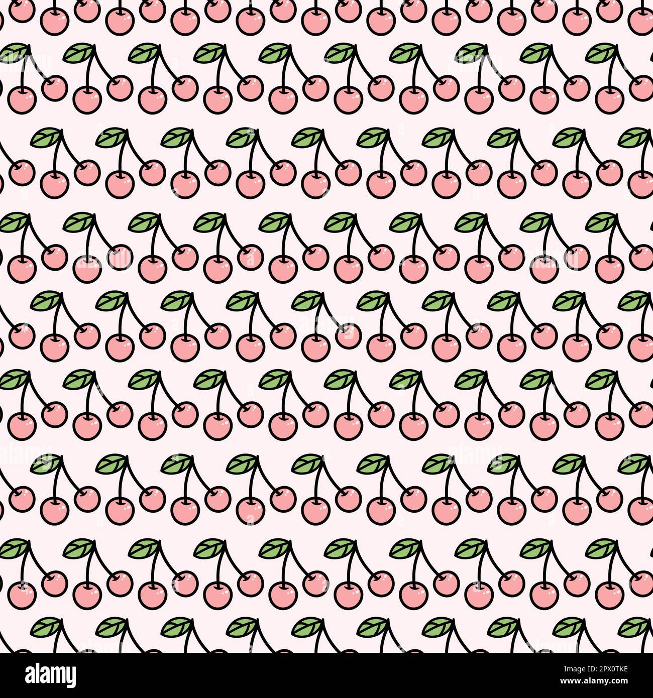 Colorful cherry repeat pattern design, cute cherry pattern background ...