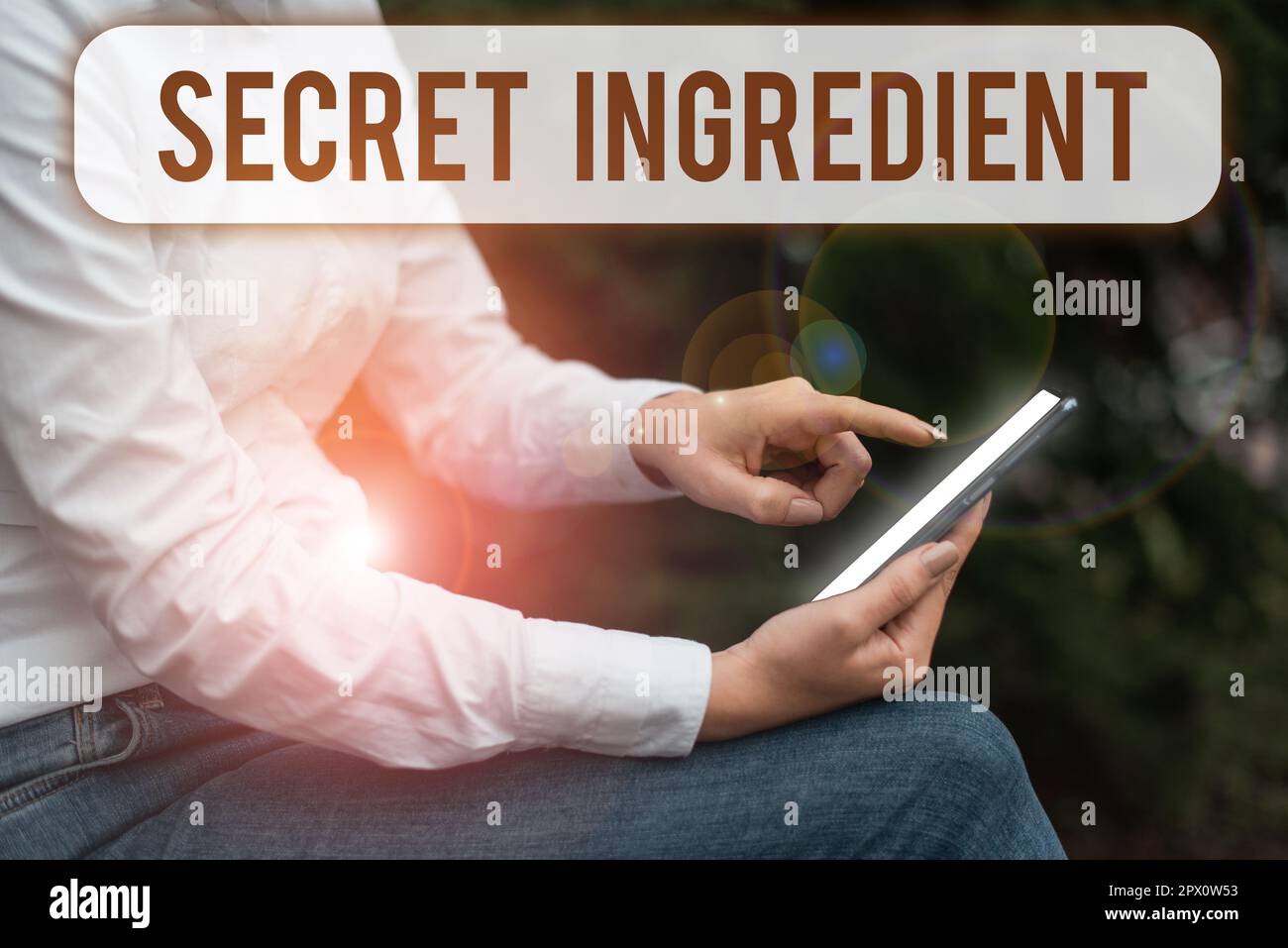 Writing displaying text Secret Ingredient, Conceptual photo special ...