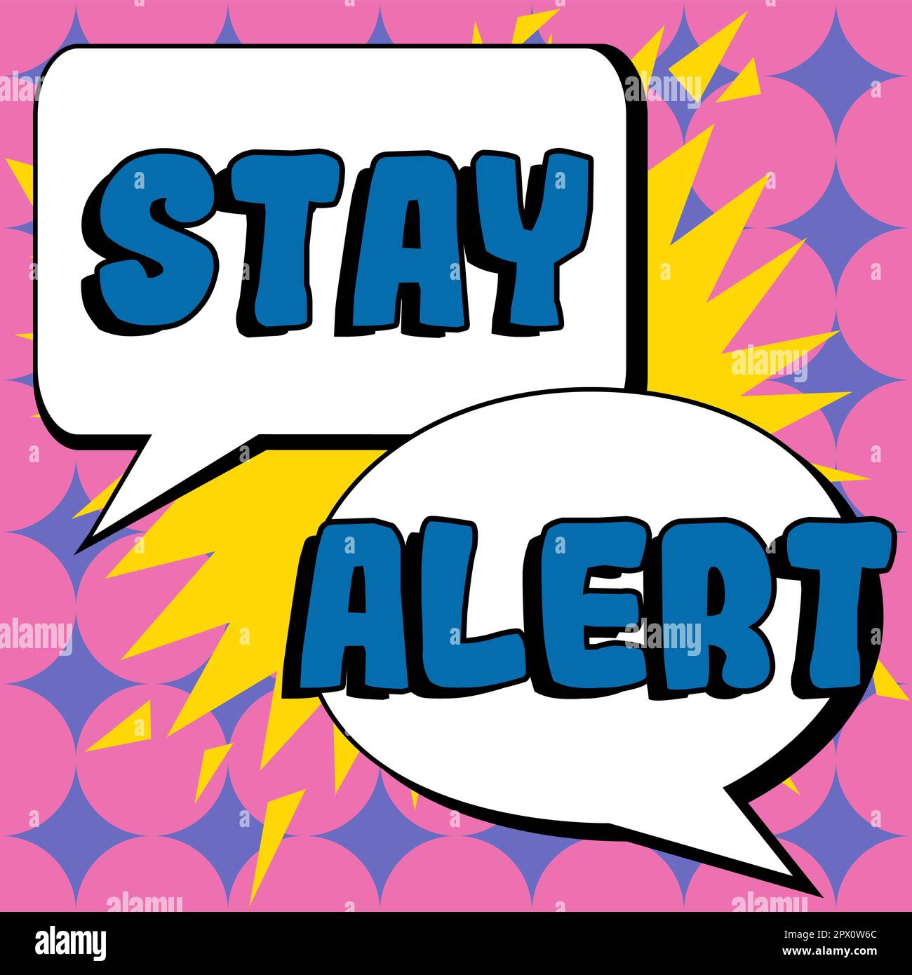 Conceptual caption Stay Alert, Business idea Paying full attention to ...