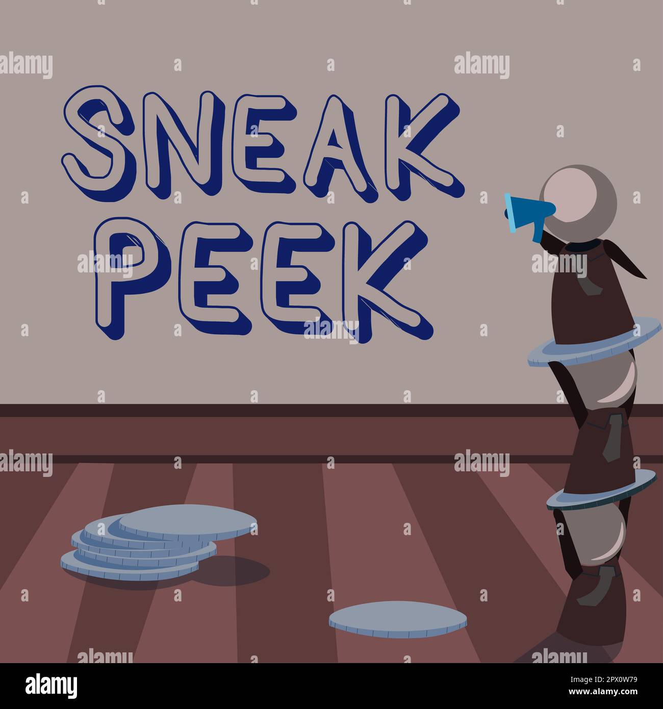 Handwriting text Sneak Peek, Word Written on opportunity to see ...