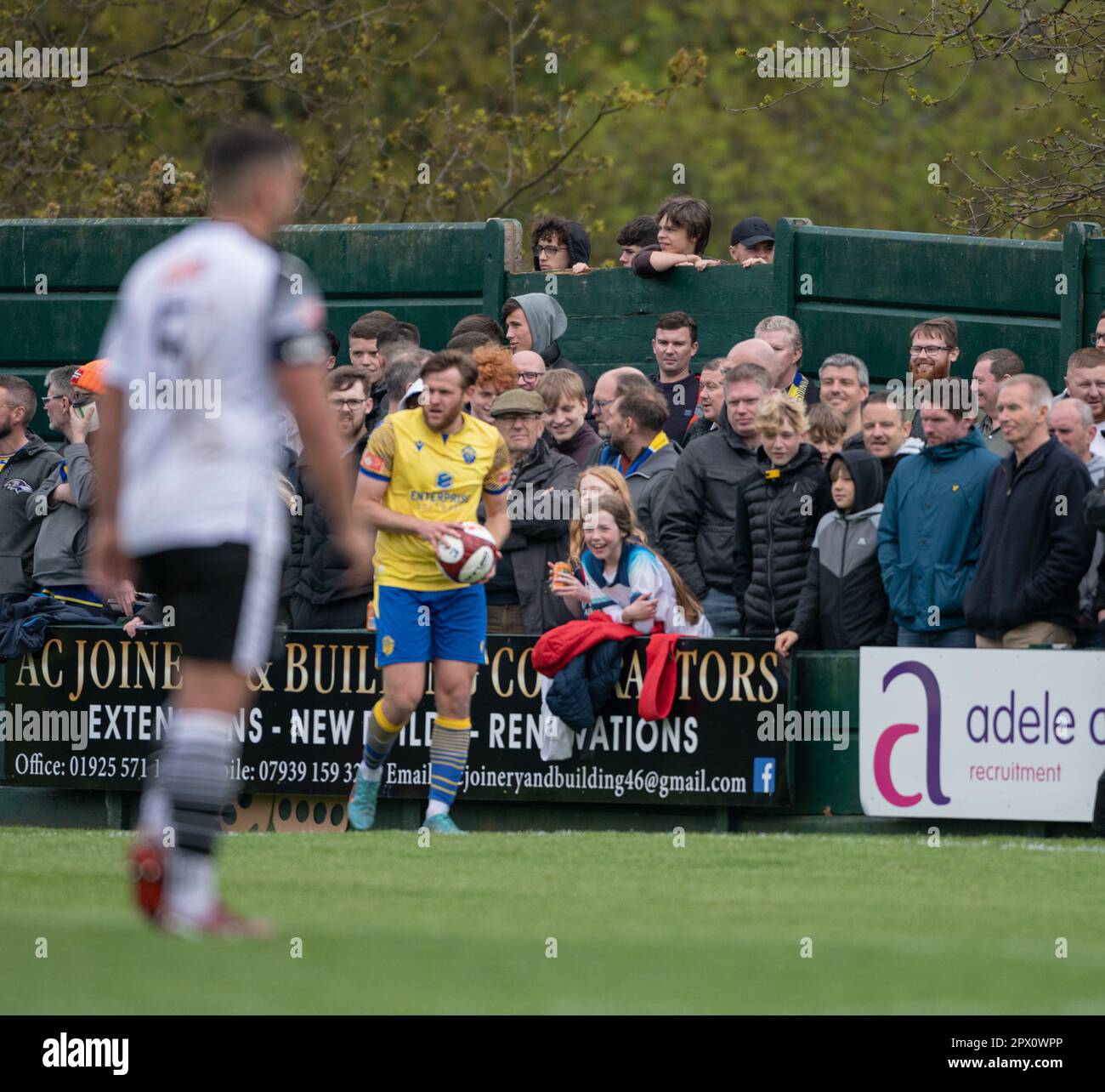 Cantilever Park, Warrington Cheshire England. 1st May 2023. Fans watch ...