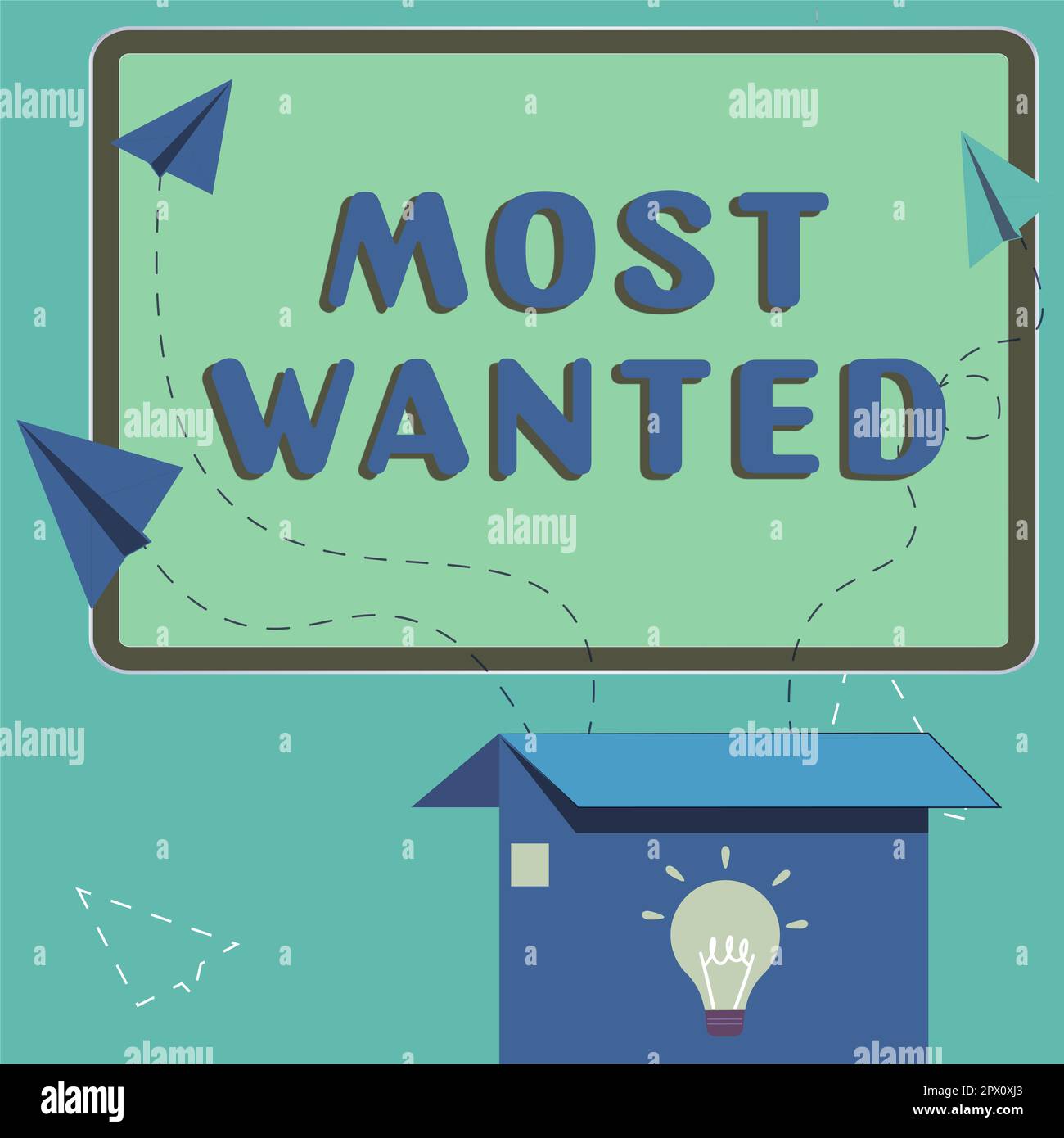 Inspiration showing sign Most Wanted, Business idea listing of the ...