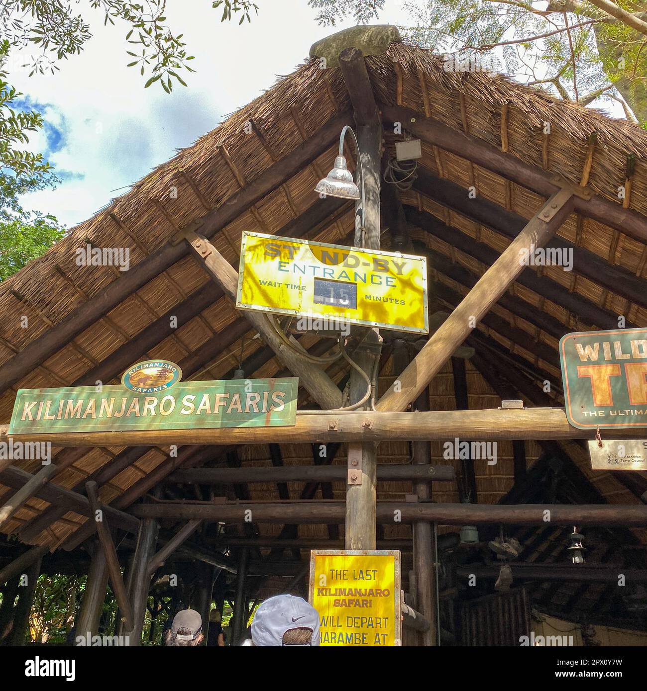 orlando, FL USA -November 6, 2020: The Kilimajoro Safari Ride entrance ...