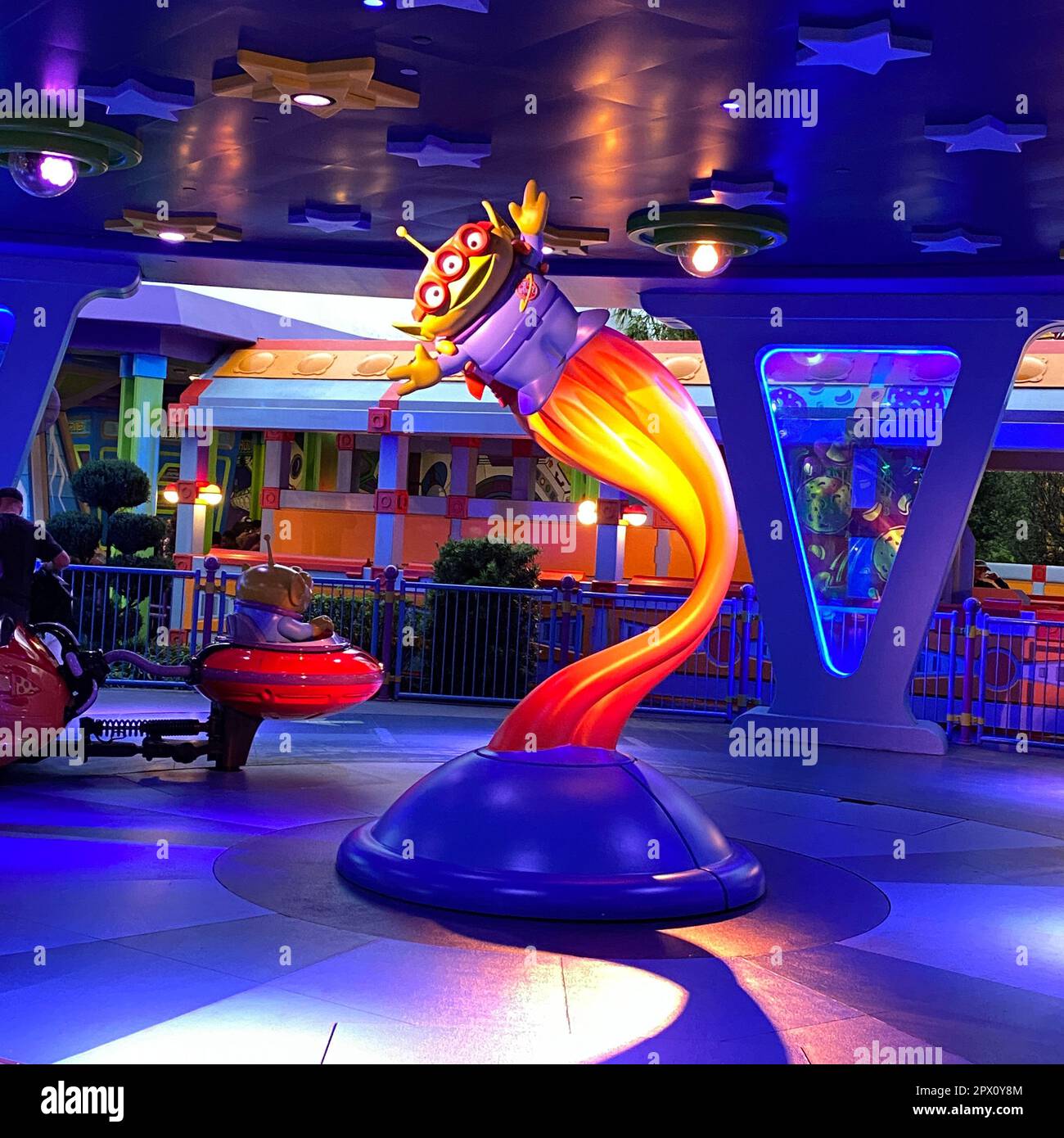 Orlando, FL USA-December 22, 2019: An Alien Swirls ride at Toy Story ...