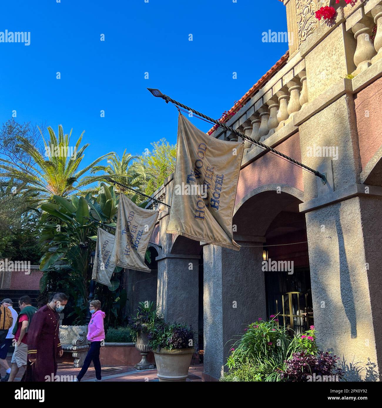 Orlando, FL USA- November 27, 2021: The Tower of Terror ride at ...
