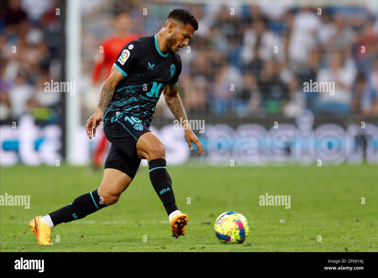 Luis Javier Suarez of UD Almeria during the La Liga match between Real ...