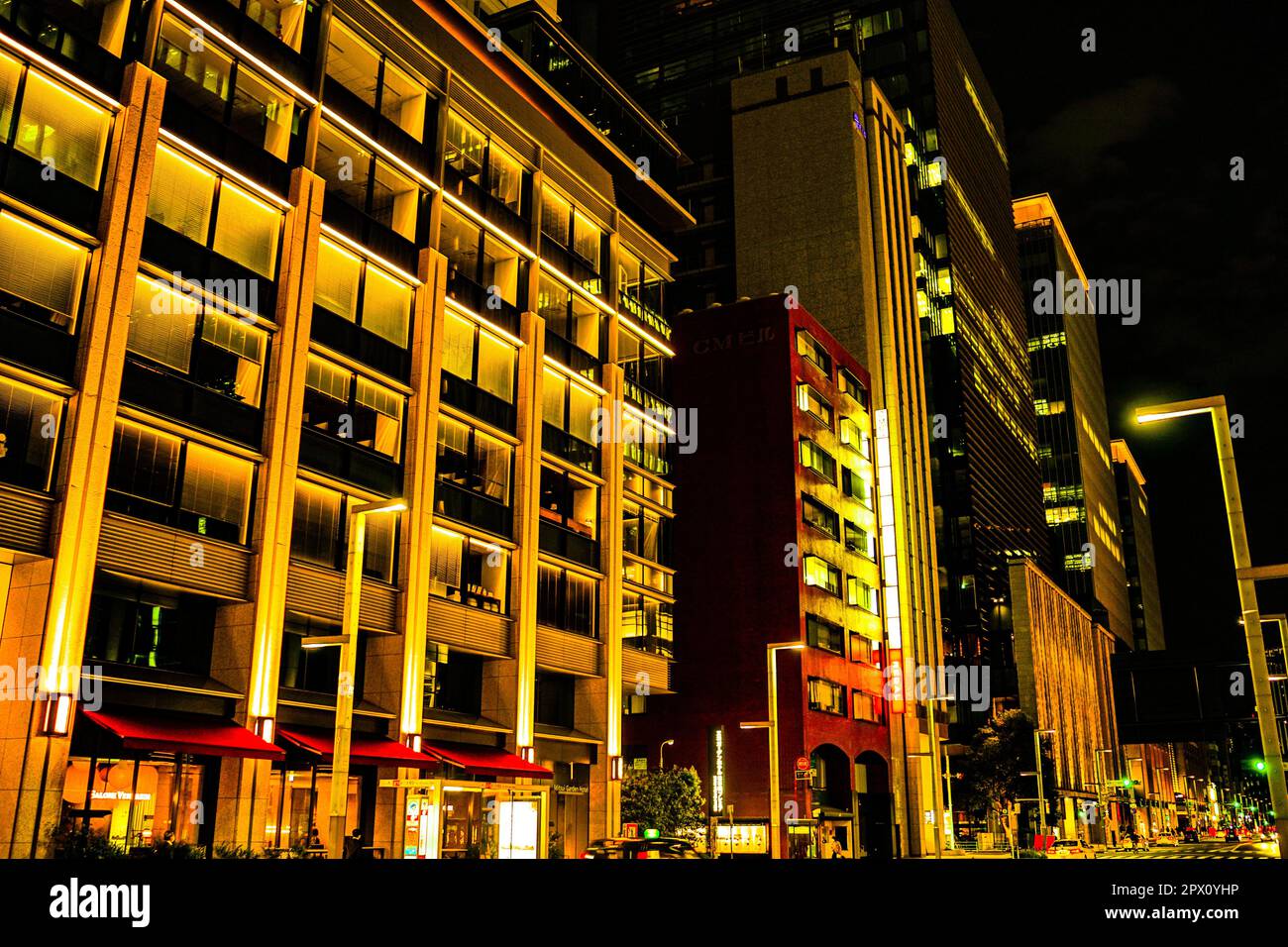Night view of Nihonbashi, Tokyo. Shooting Location: Chuo -ku, Tokyo Stock Photo - Alamy