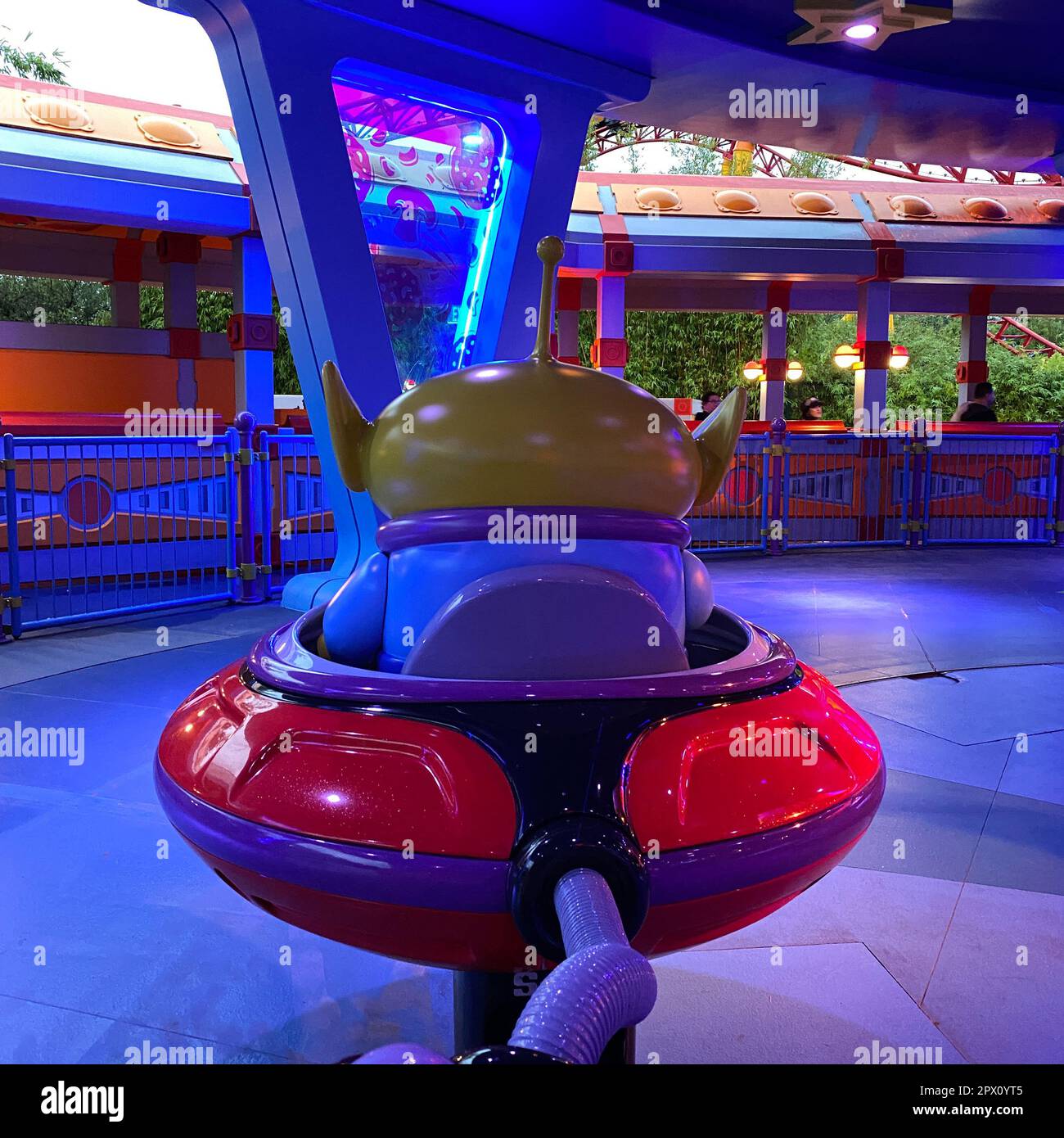 Orlando, FL USA-December 22, 2019: An Alien Swirls ride at Toy Story ...