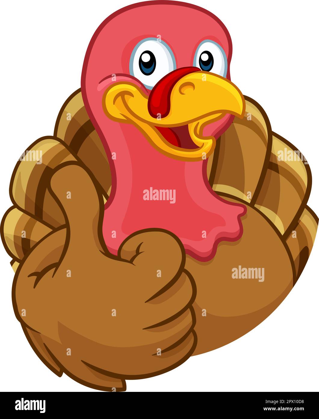 Turkey Thanksgiving or Christmas Cartoon Character Stock Vector Image ...