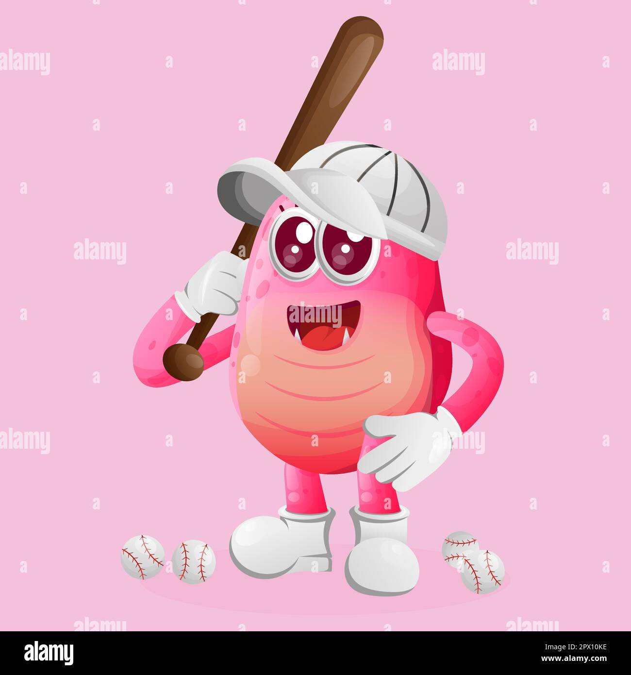 Cute Kids Playing Baseball