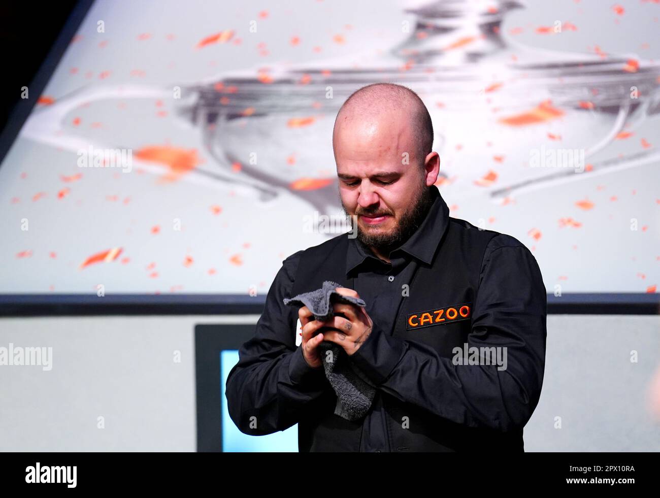 Luca Brecel reacts after beating Mark Selby to win the final on day ...