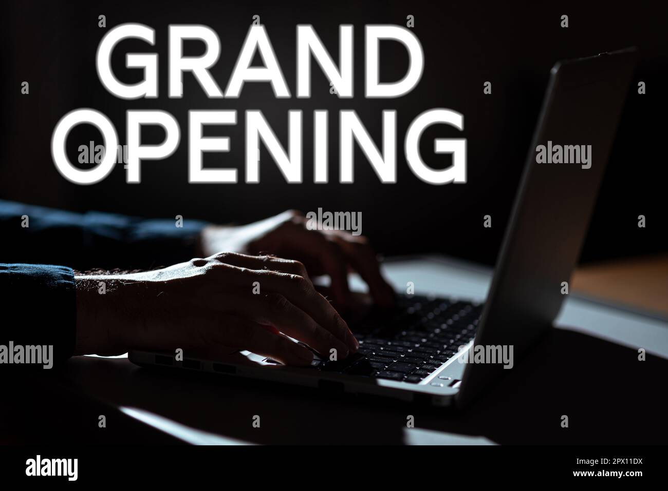 Inspiration showing sign Grand Opening, Conceptual photo Ribbon Cutting ...