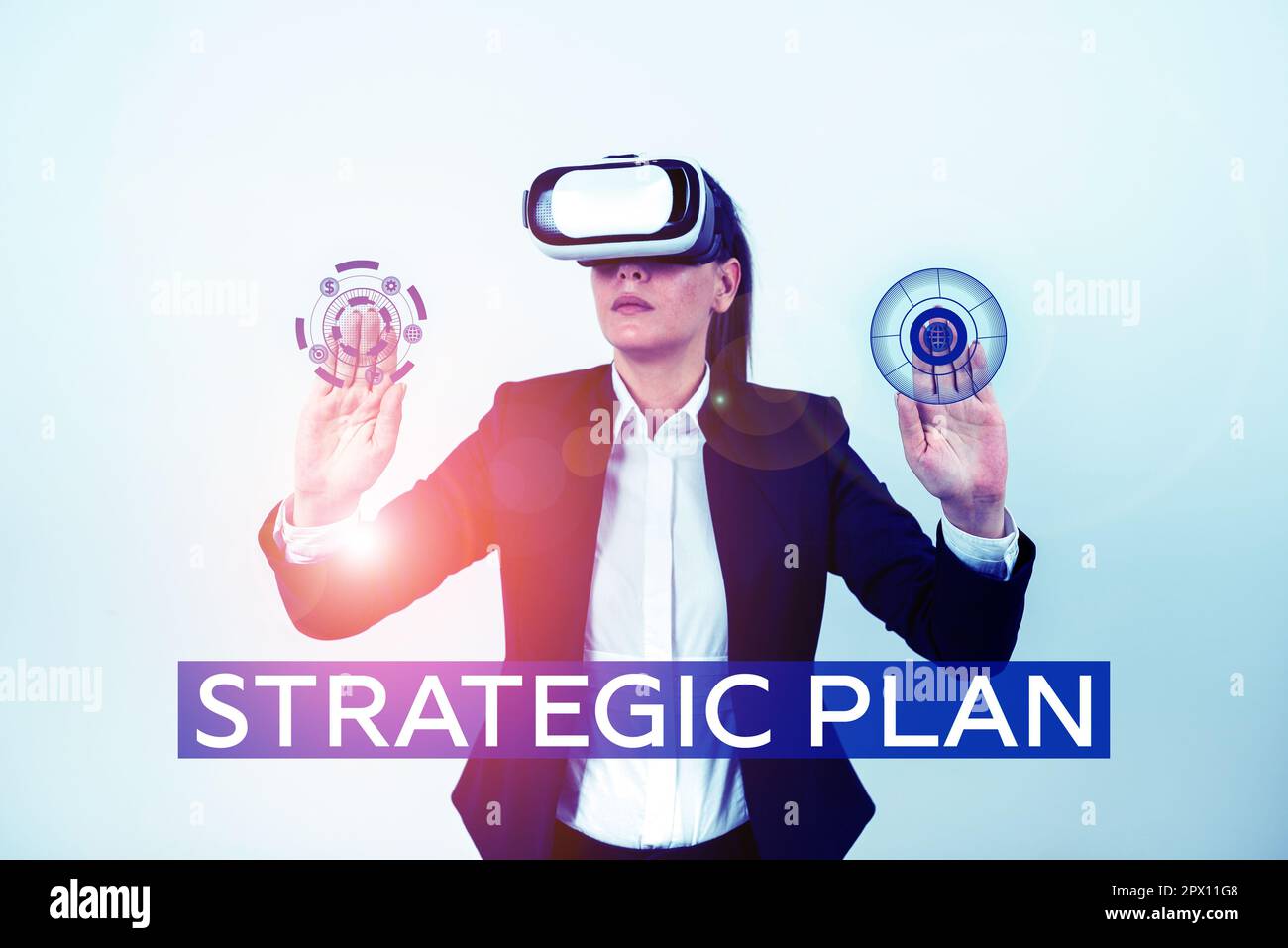 Text showing inspiration Strategic Plan, Business showcase A process of ...