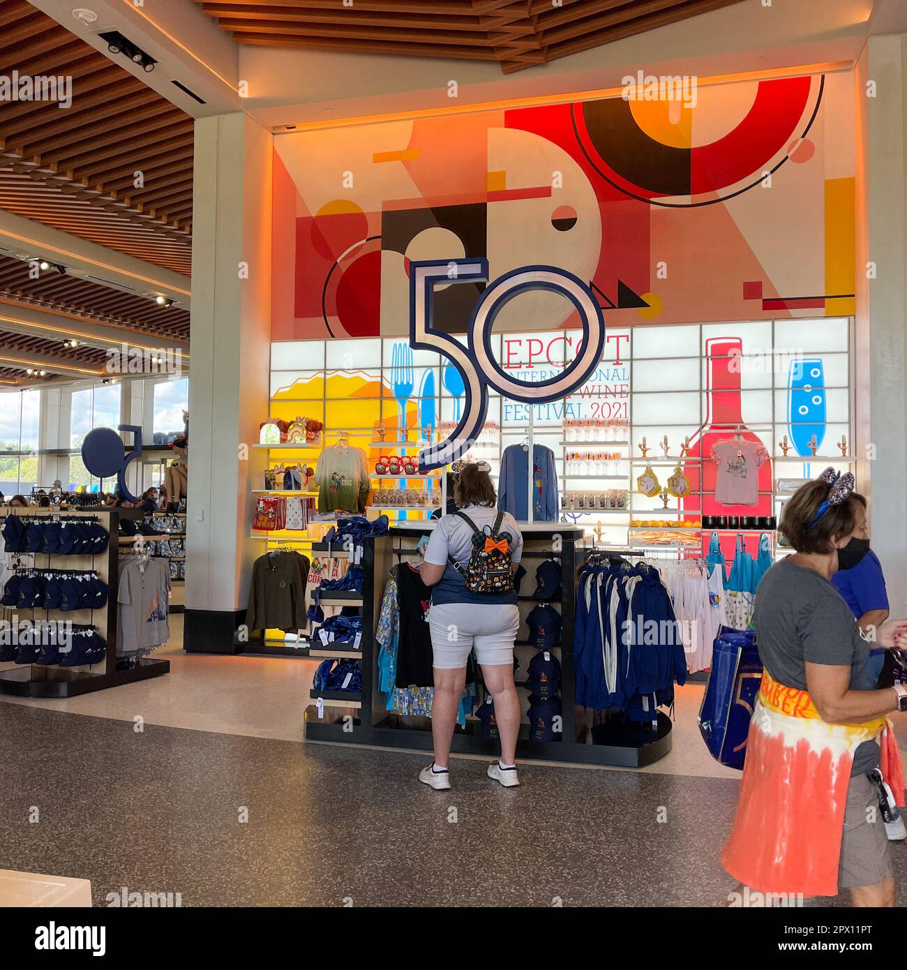 Orlando, FL USA- October 9, 2021: People shopping at The Creations ...
