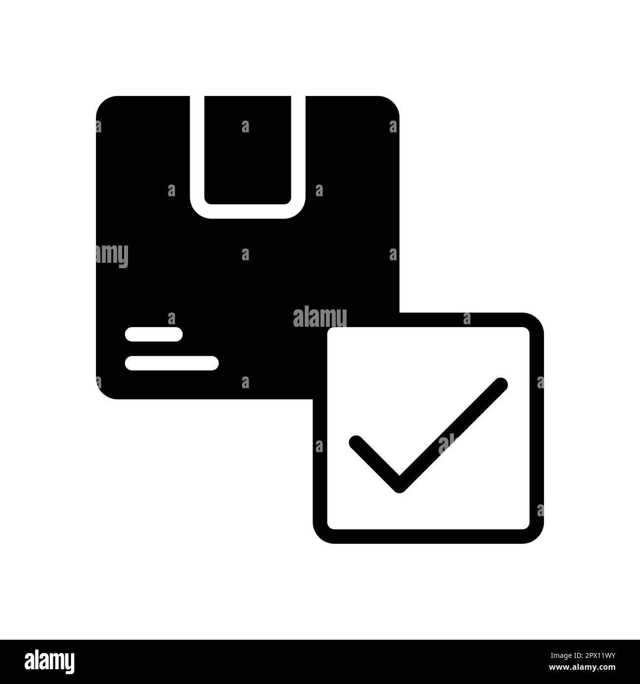Package Arrived Icon The Order Has Arrived At Its Destination Stock Vector Image And Art Alamy